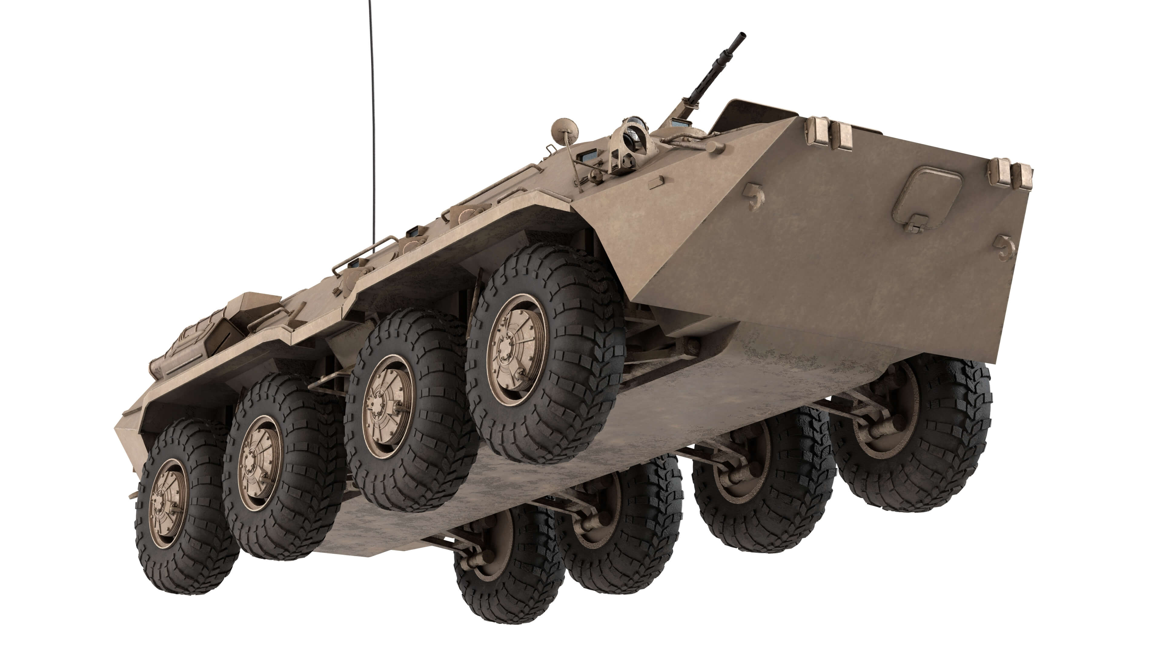 BTR 80 Armored Personnel Carrier - 3D Model by 3dstudio