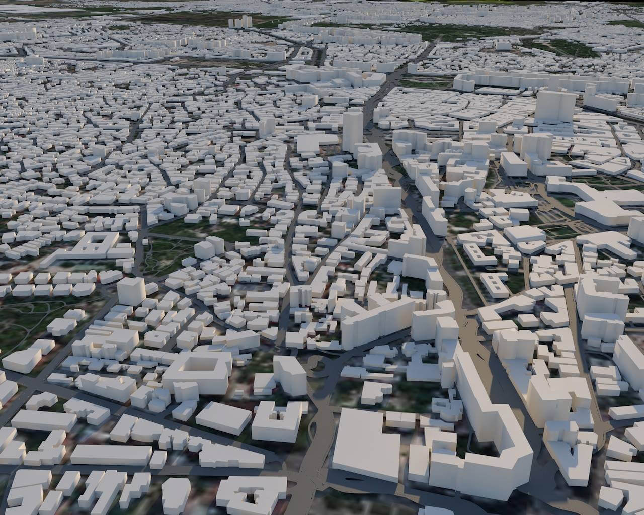 Bucharest Romania - 3D Model by 3dstudio