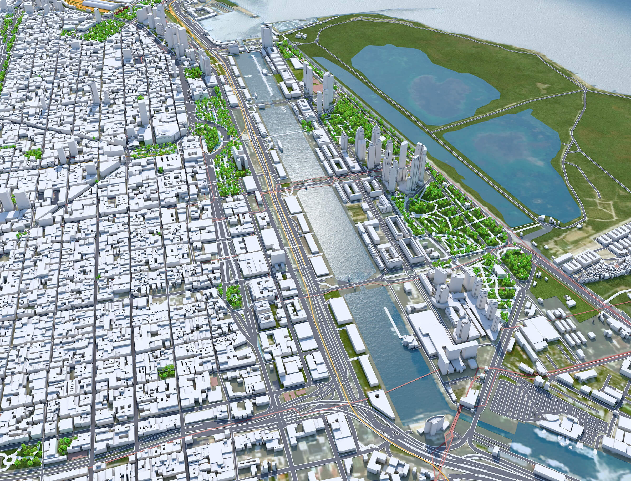 Buenos Aires Argentina 40km - 3D Model by 3dstudio