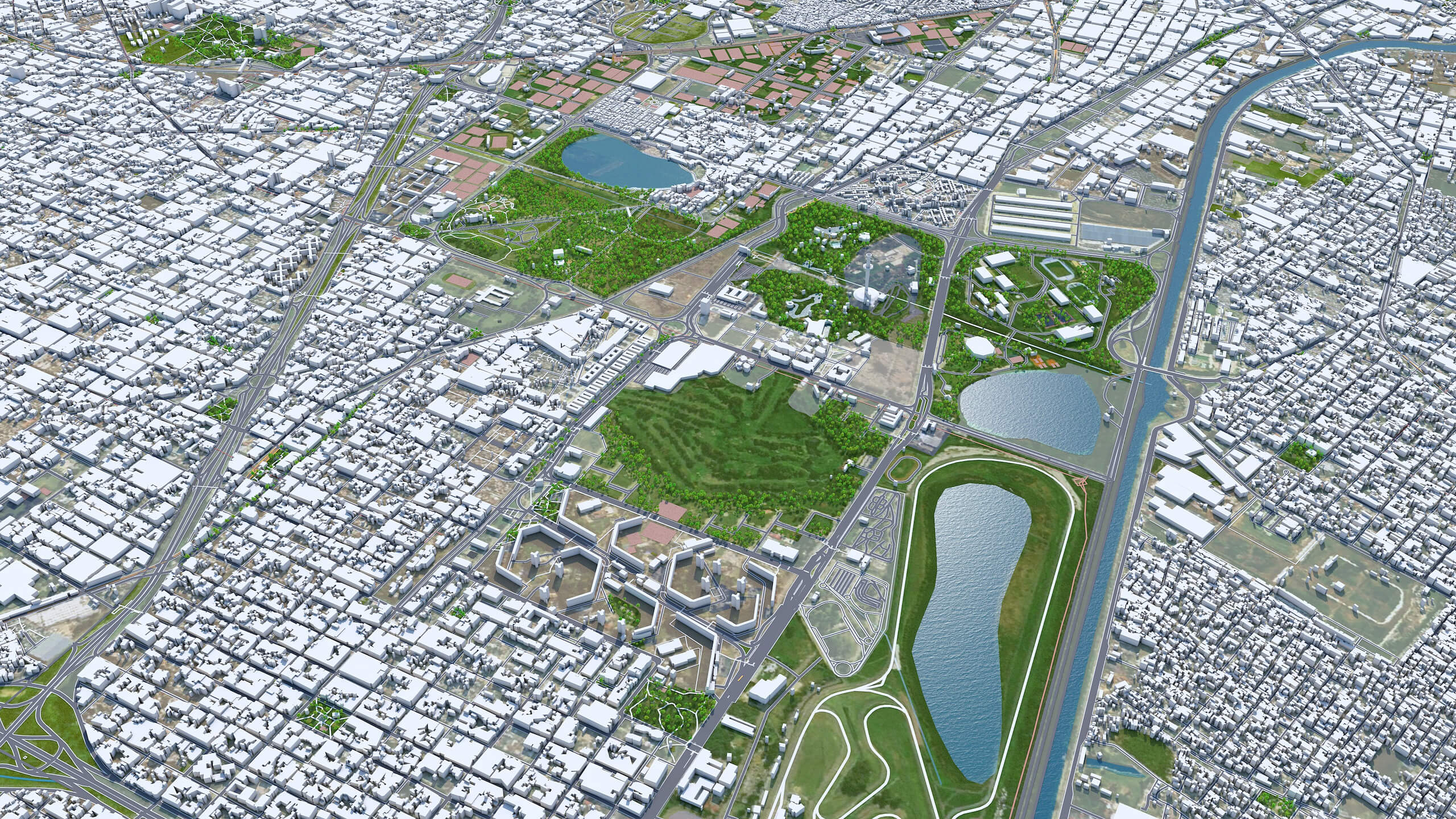 Buenos Aires Argentina 40km - 3D Model by 3dstudio
