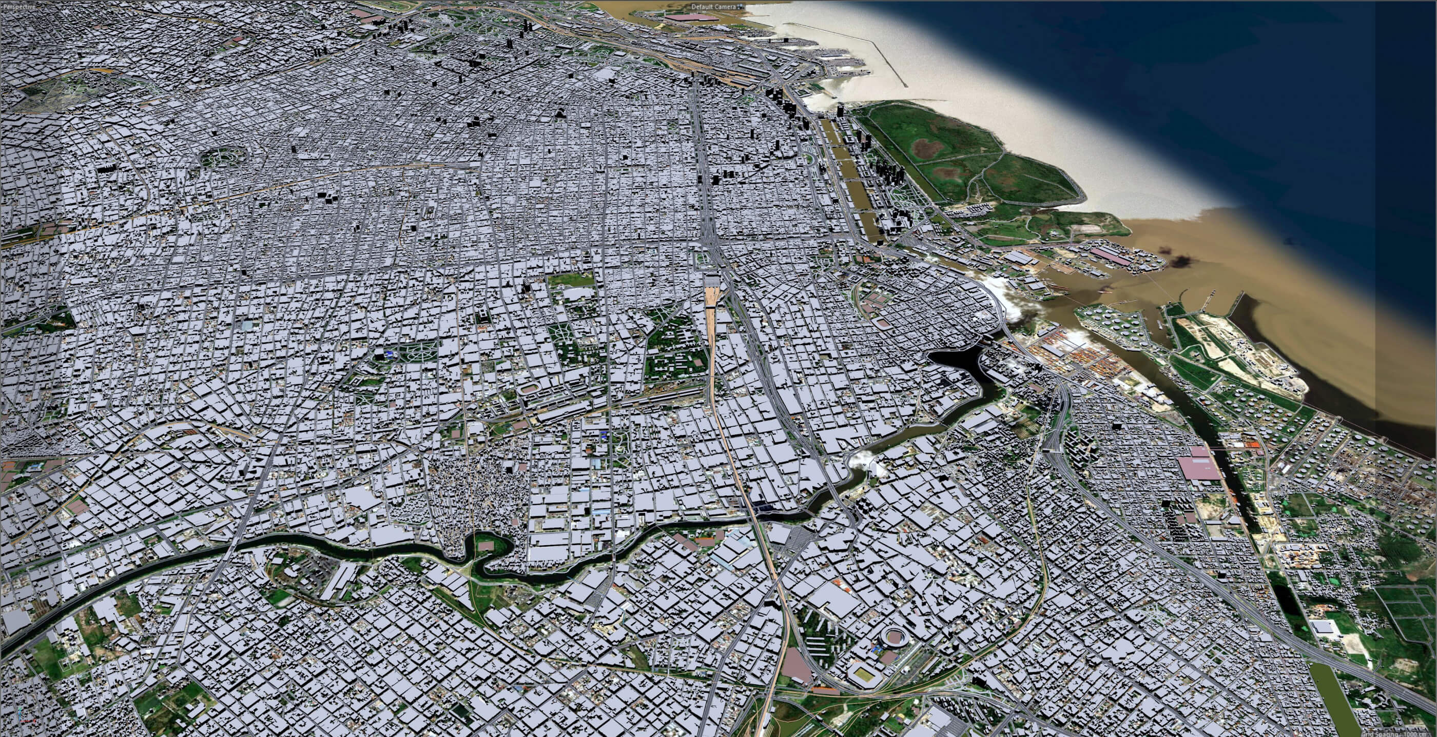 Buenos Aires Argentina 40km - 3D Model by 3dstudio