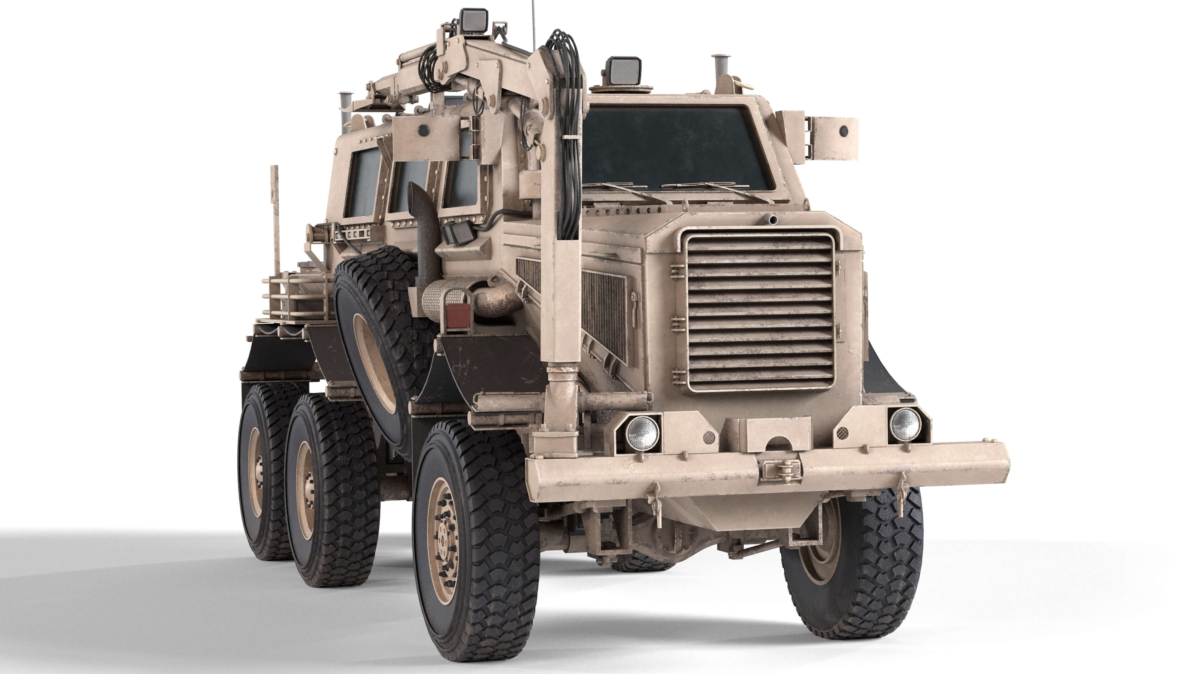 Buffalo MRAP Vehicle - 3D Model by 3dstudio