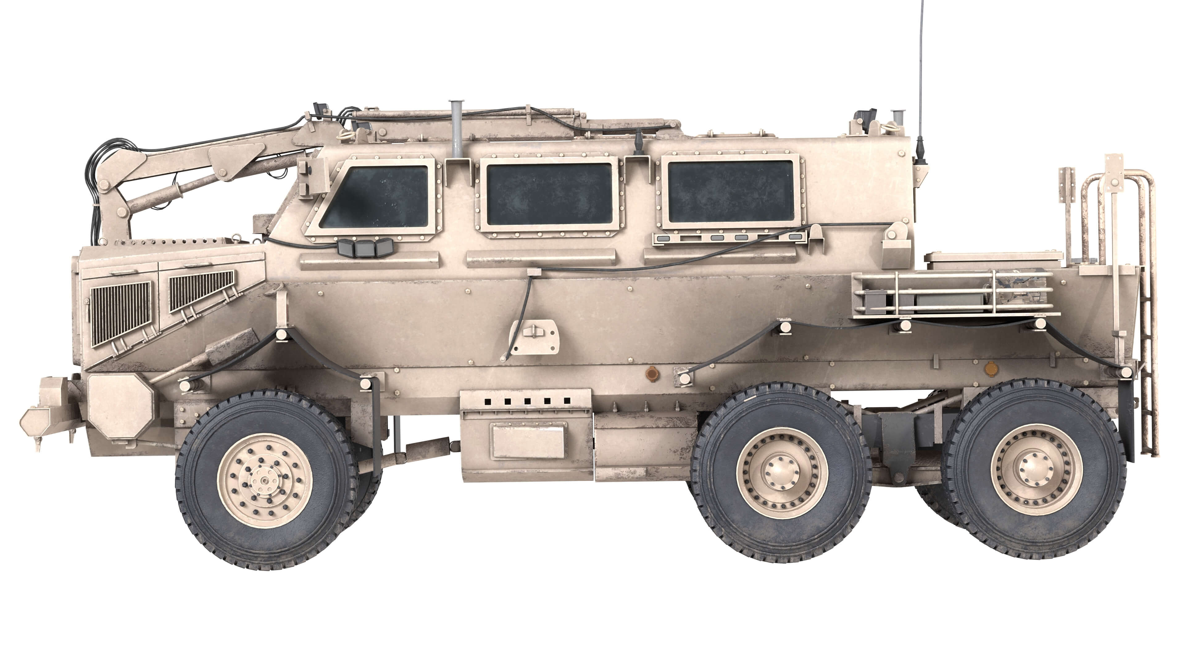 Buffalo MRAP Vehicle - 3D Model by 3dstudio