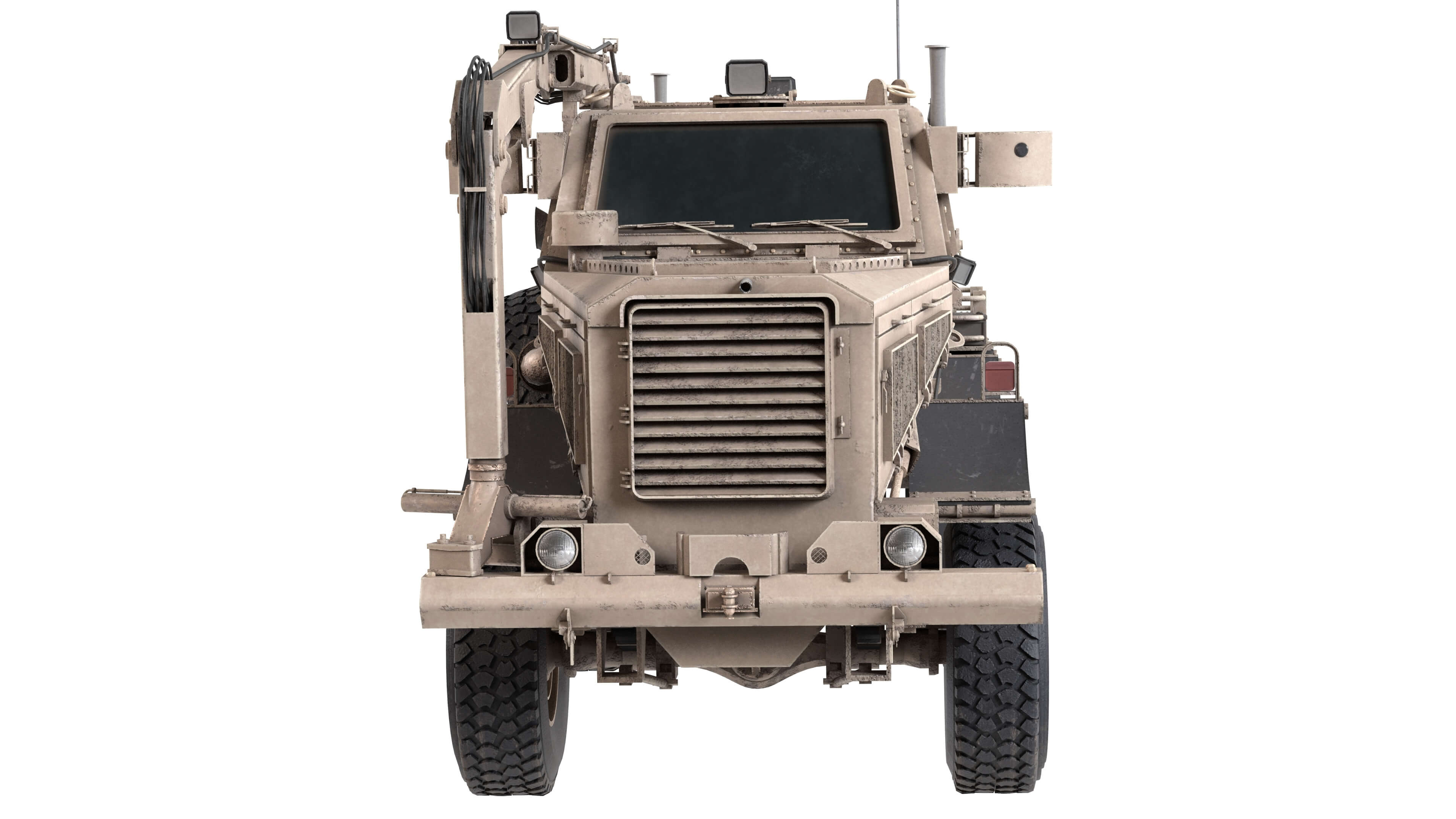 Buffalo MRAP Vehicle - 3D Model by 3dstudio