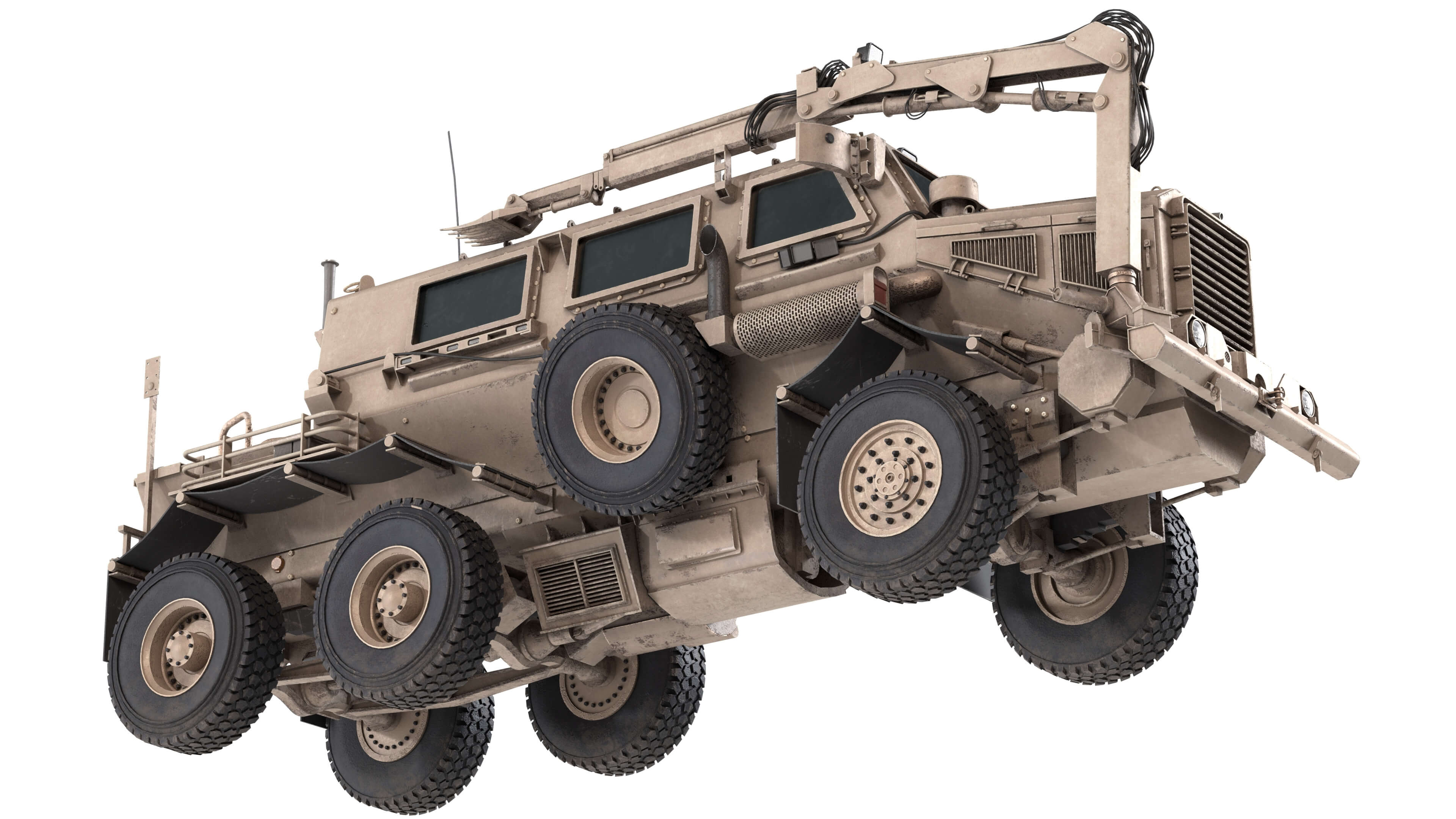 Buffalo MRAP Vehicle - 3D Model by 3dstudio