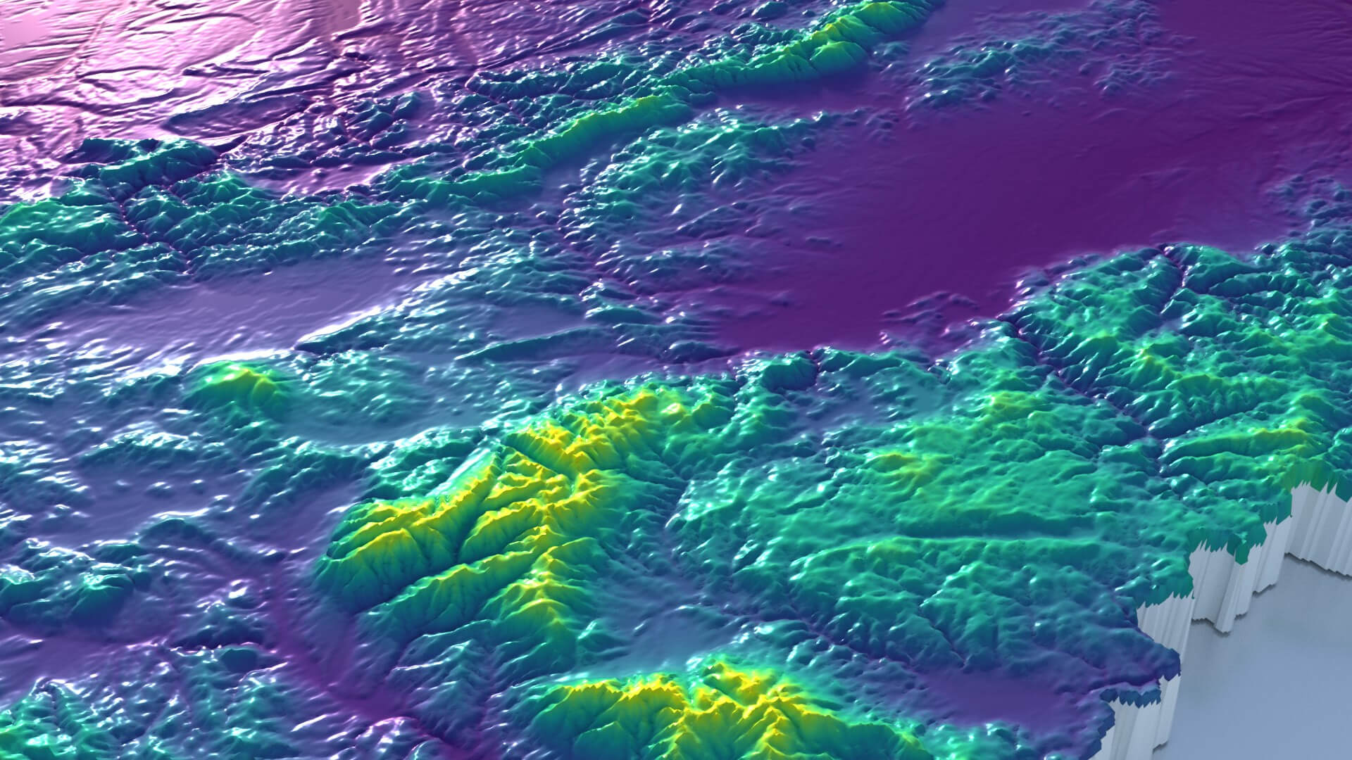 Bulgaria Terrain Map - 3D Model by 3dstudio
