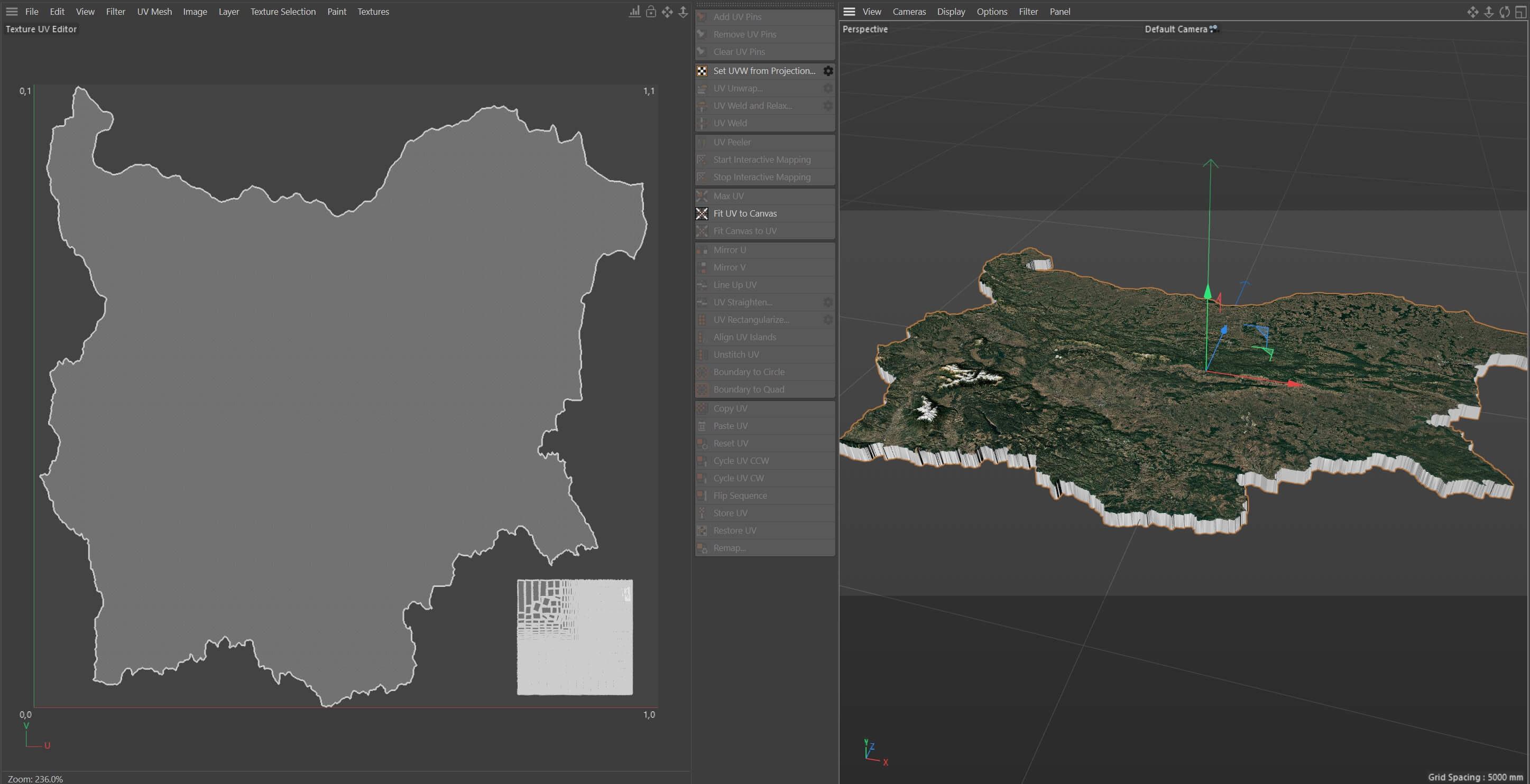 Bulgaria Terrain Map - 3D Model by 3dstudio