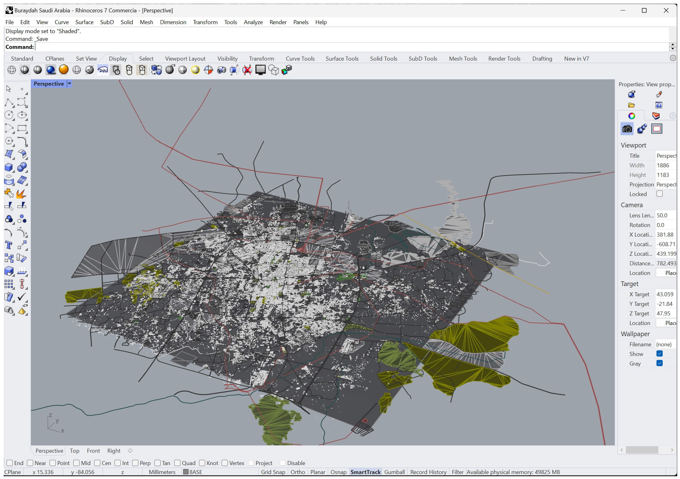 Buraydah City Saudi Arabia 3D Model 35km by 3dstudio