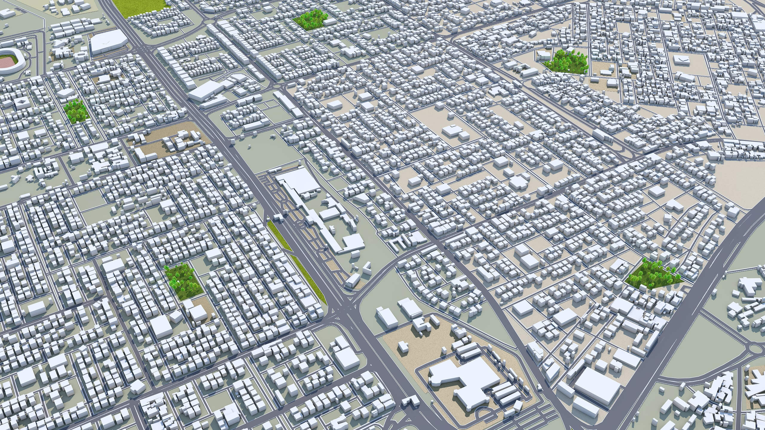 Buraydah City Saudi Arabia 3D Model 35km by 3dstudio