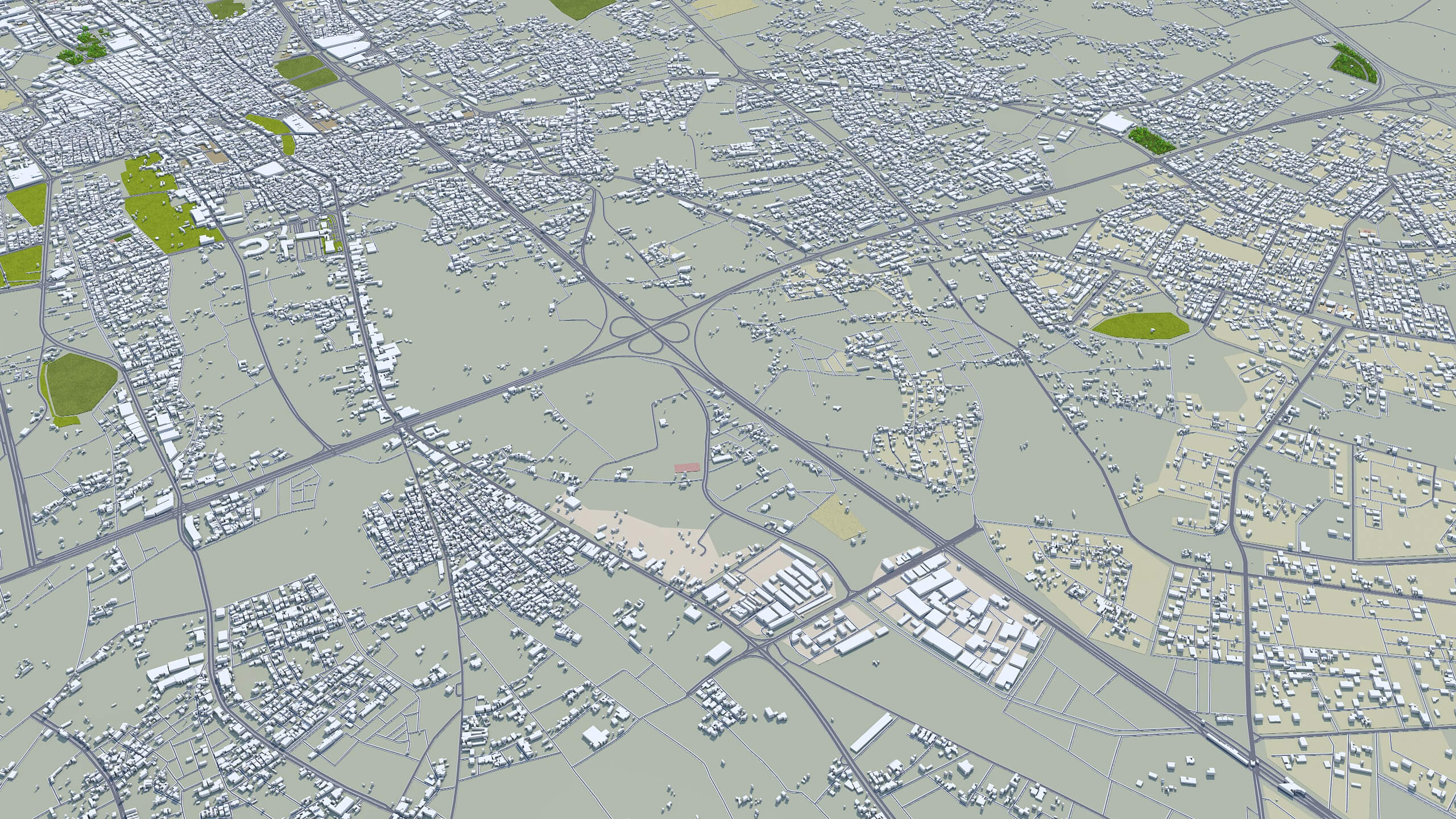 Buraydah City Saudi Arabia 35km - 3D Model by 3dstudio