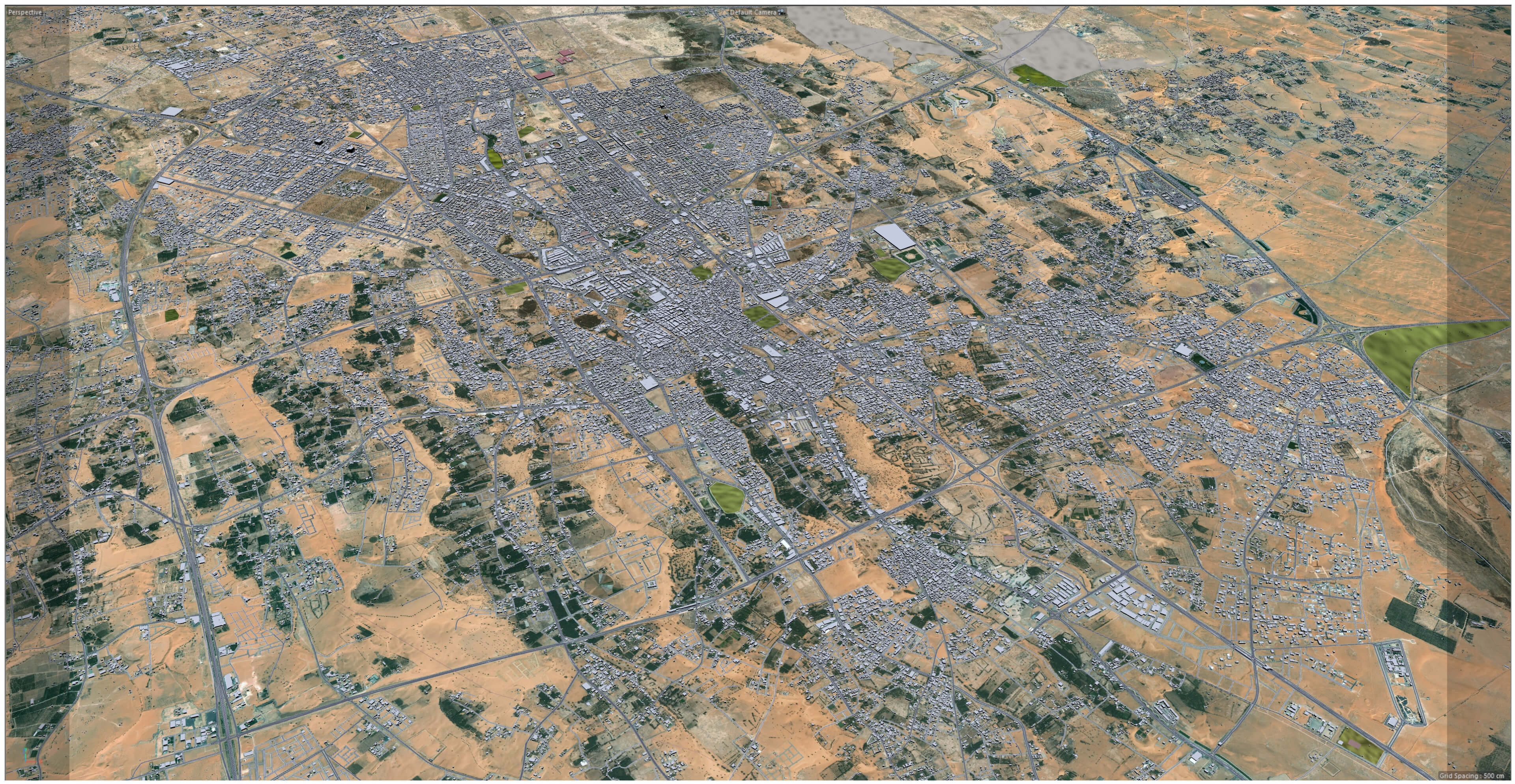 Buraydah City Saudi Arabia 3D Model 35km by 3dstudio