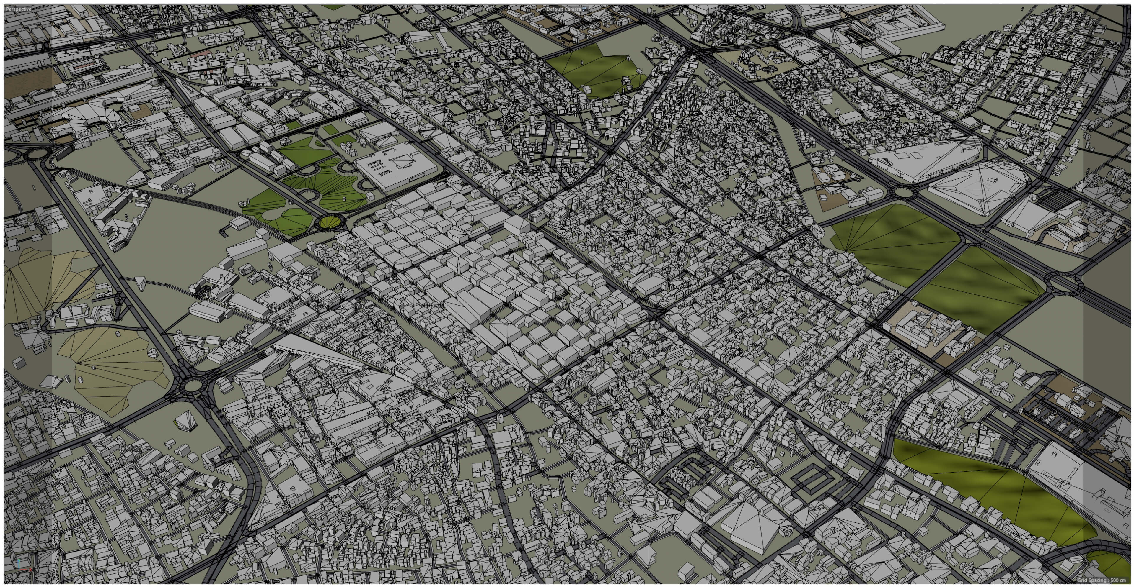 Buraydah City Saudi Arabia 3D Model 35km by 3dstudio