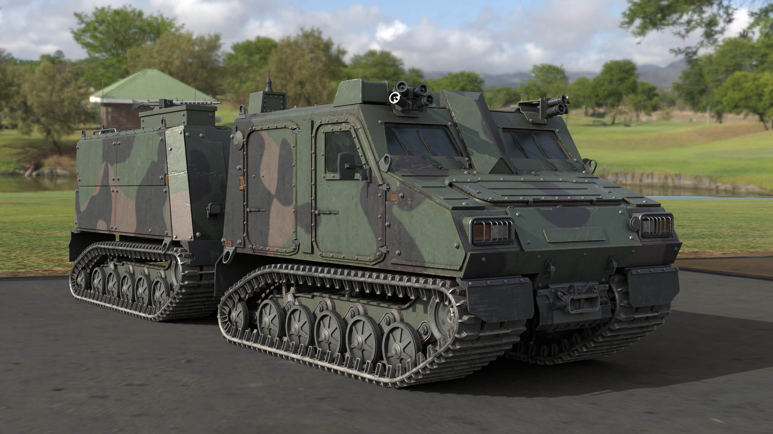 BVS10 Amphibious All Terrain Armored Vehicle Mkiib 3D Model by 3dstudio
