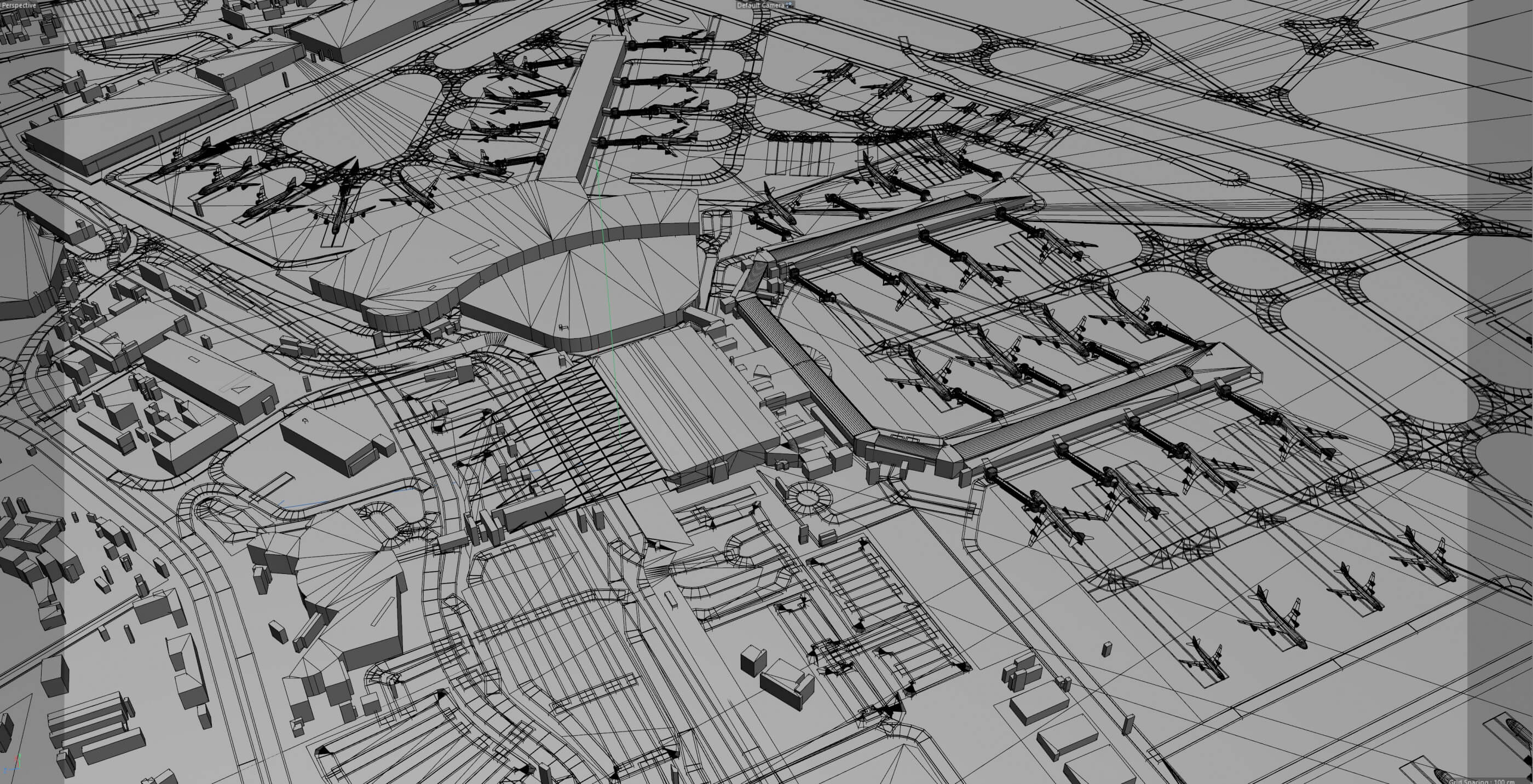 Cairo Airport - 3D Model by 3dstudio