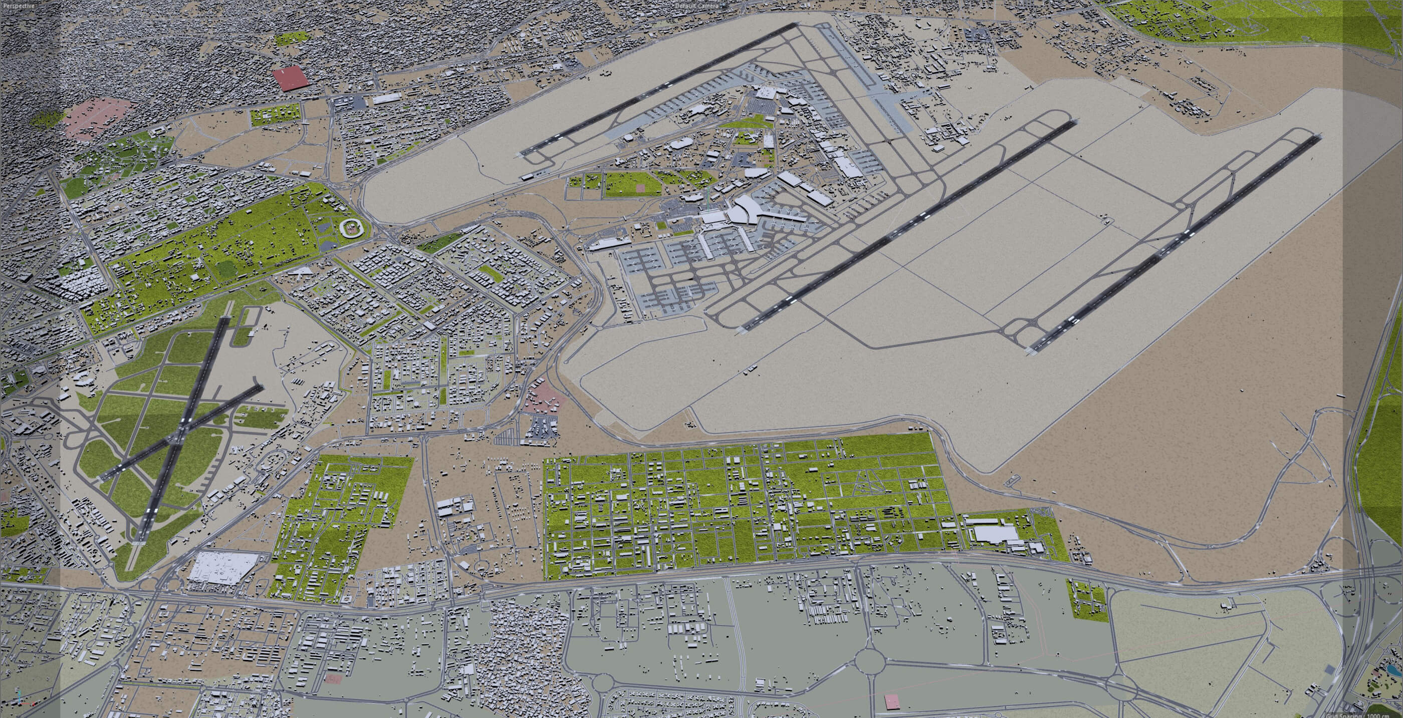 Cairo Airport - 3D Model by 3dstudio