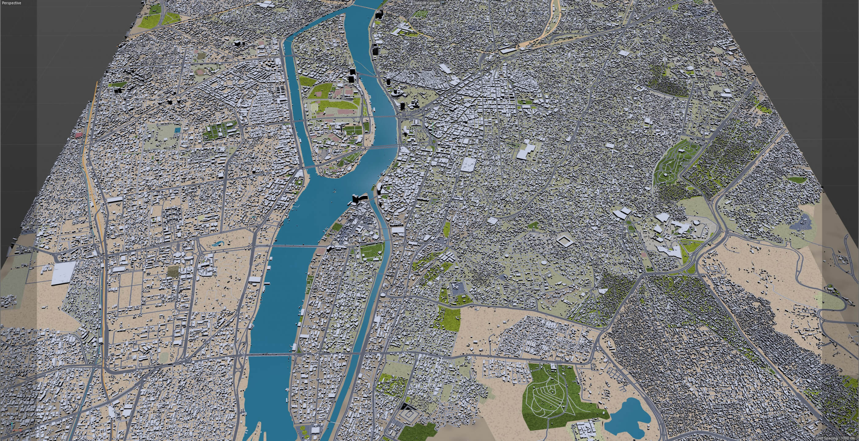 Cairo Downtown City Egypt 10km - 3D Model by 3dstudio