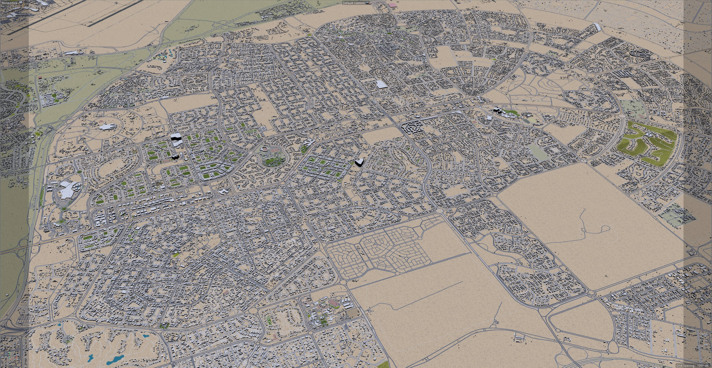 Cairo, Egypt 130km - 3D Model by 3dstudio