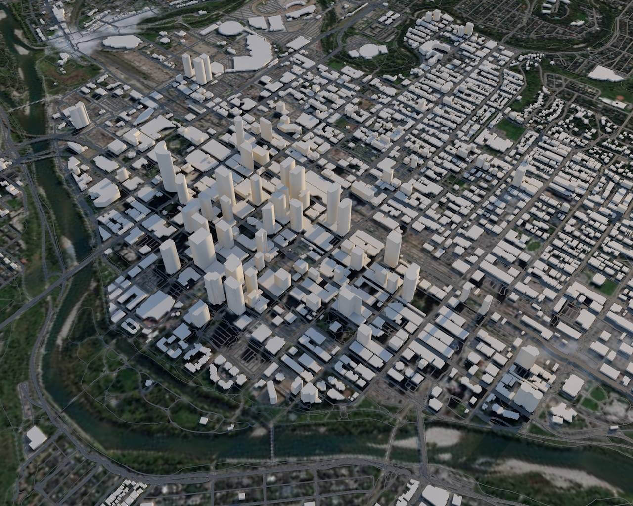 Calgary Canada - 3D Model by 3dstudio