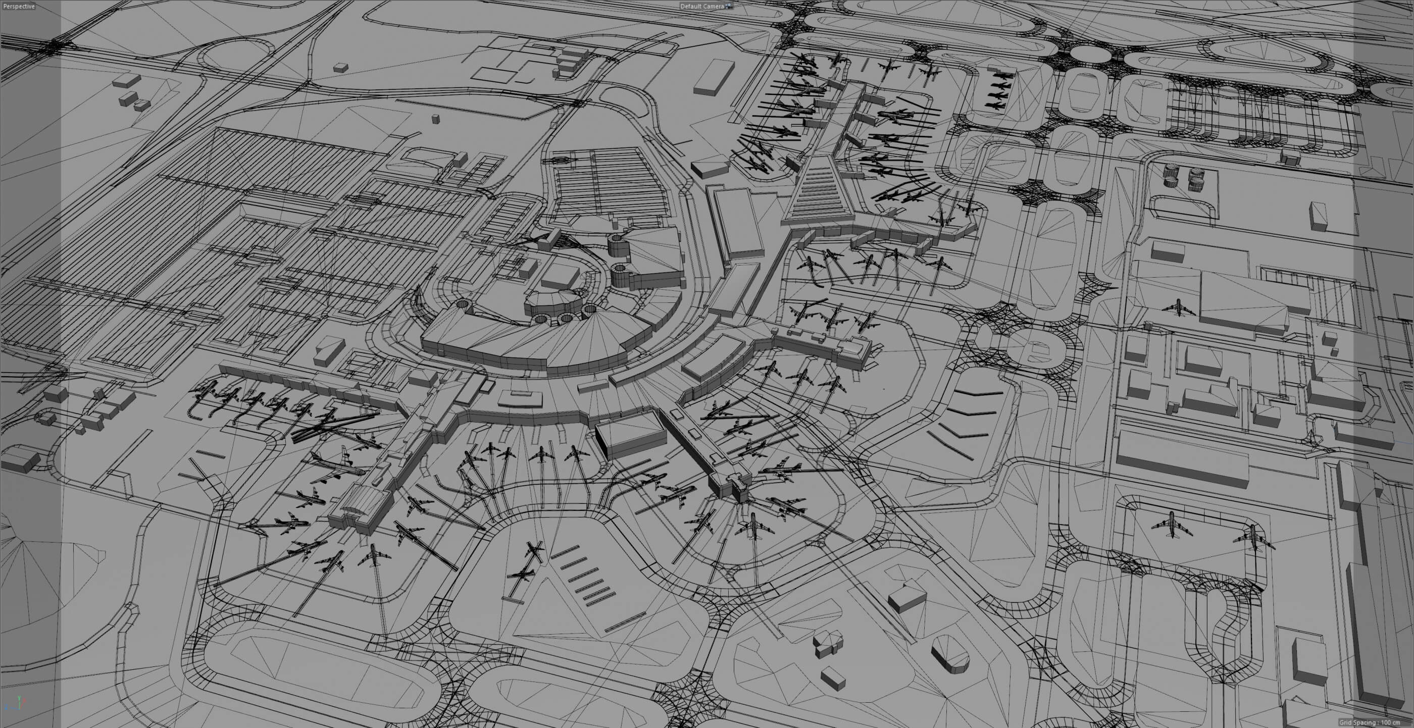 Calgary International Airport - 3D Model by 3dstudio