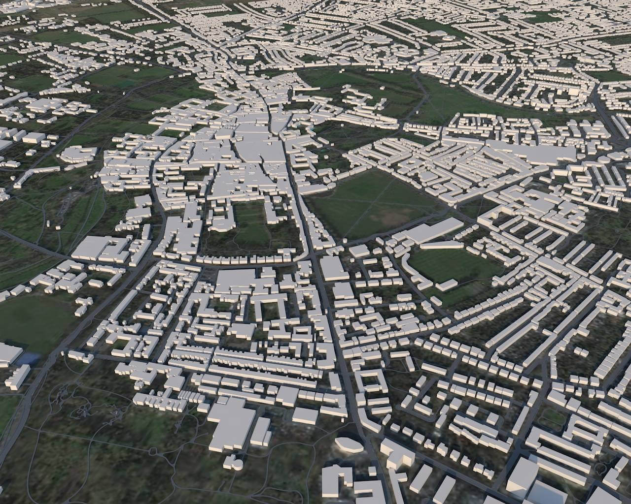 Cambridge England - 3D Model by 3dstudio