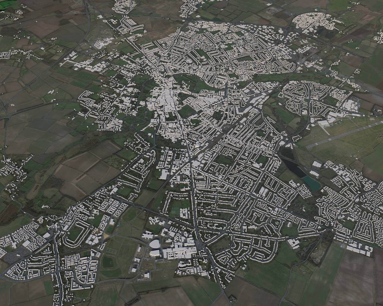 Cambridge England - 3D Model by 3dstudio