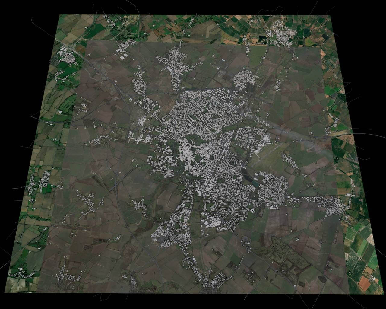 Cambridge England - 3D Model by 3dstudio