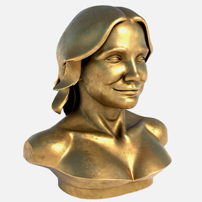 Cameron Statue - 3D Model by 3dstudio