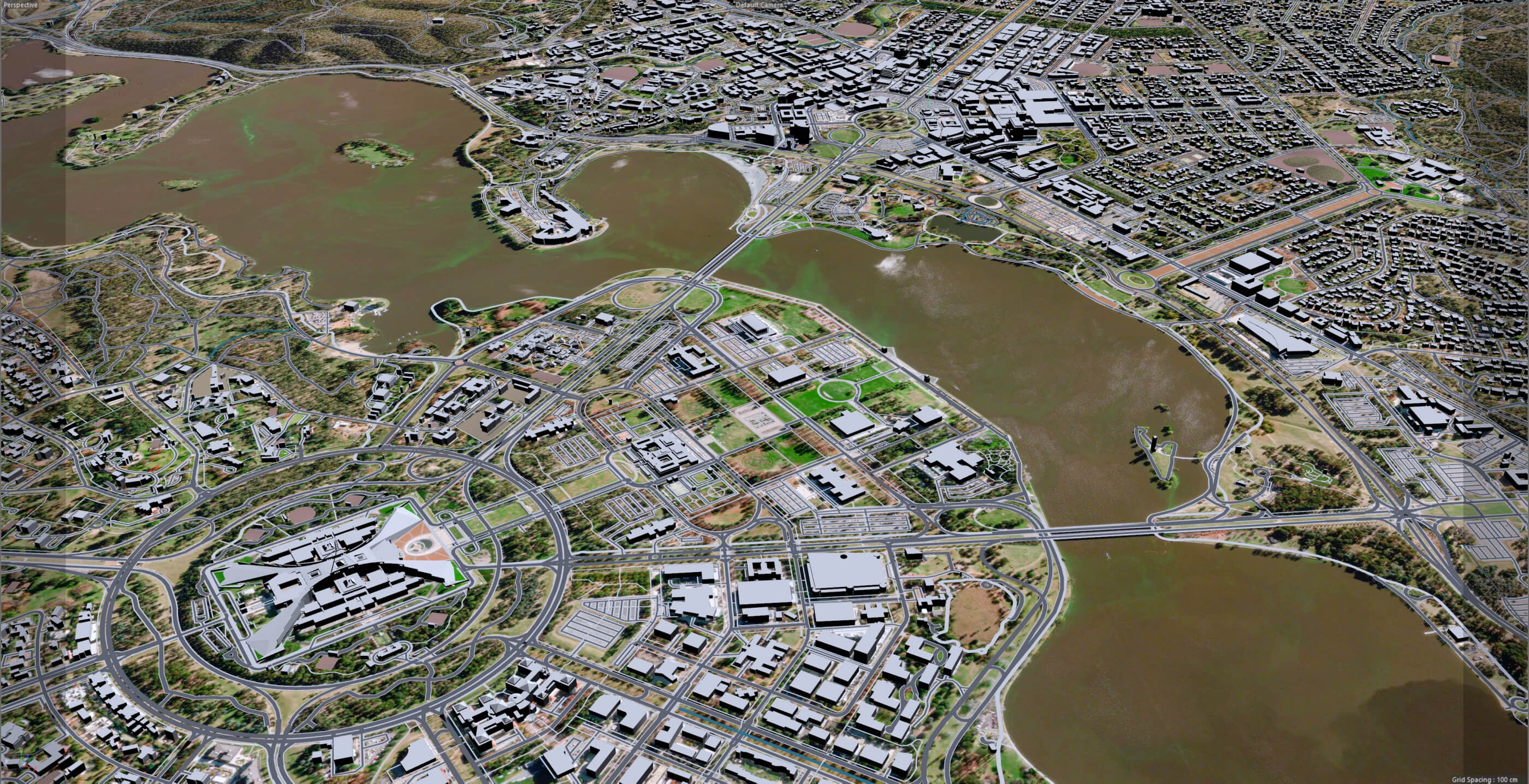 Canberra Australia 50km - 3D Model by 3dstudio