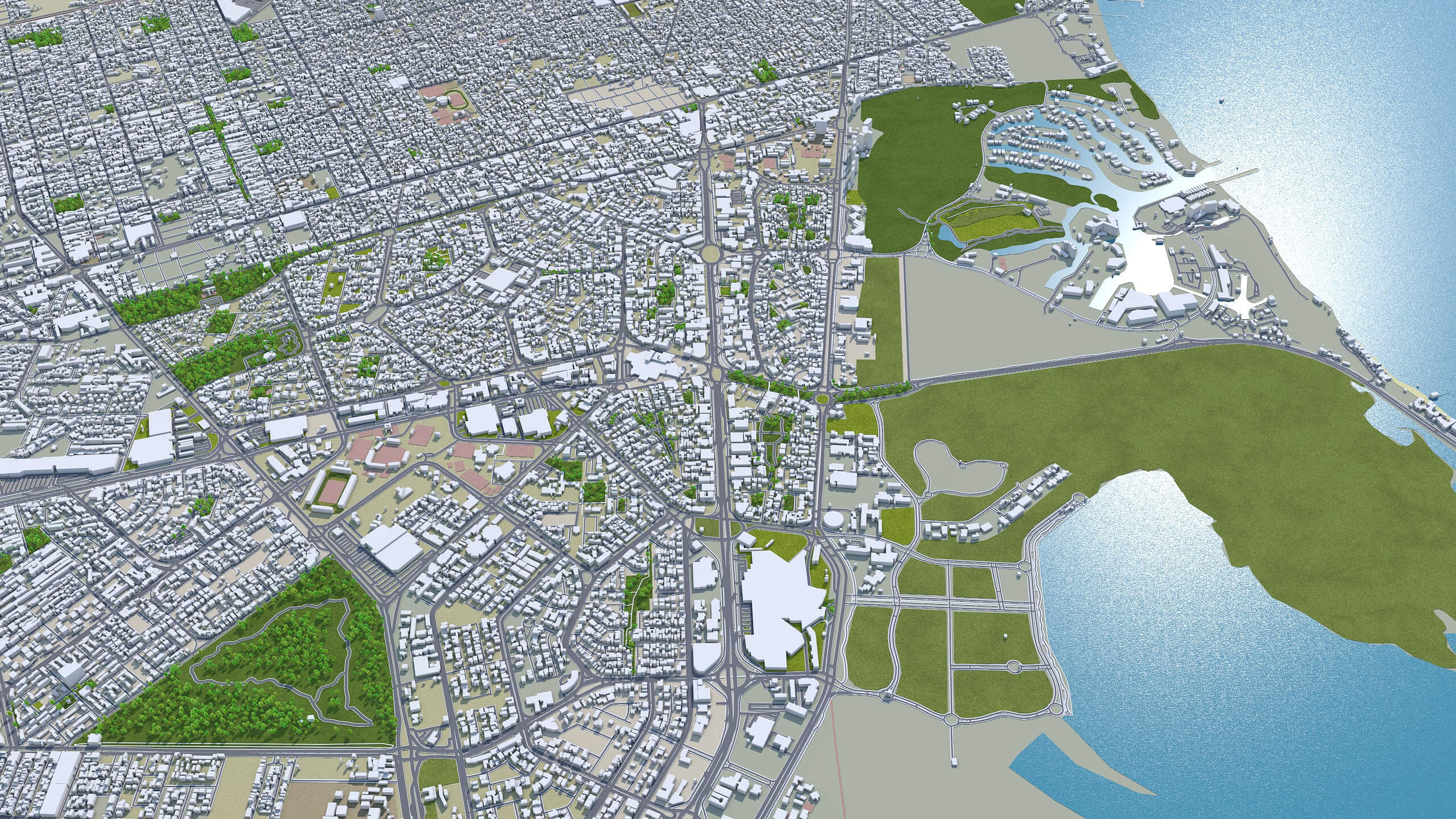 Cancun Quintana Roo Mexico 3D Model 30km by 3dstudio