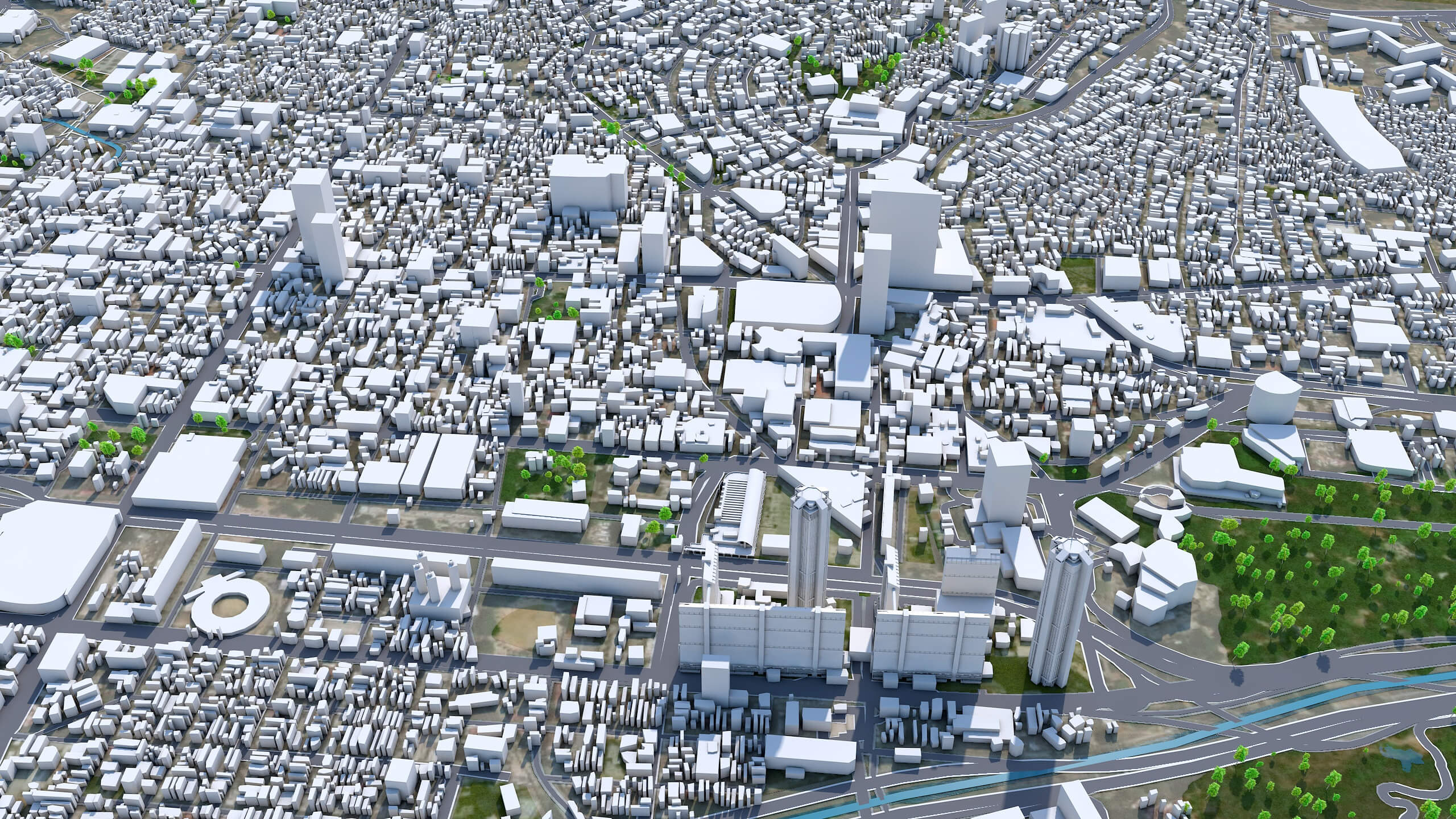 Caracas City Venezuela 40km - 3D Model by 3dstudio