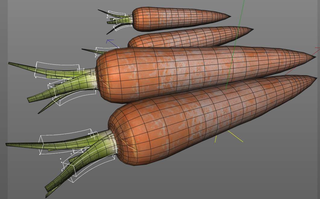 Carrots - 3D Model by 3dstudio