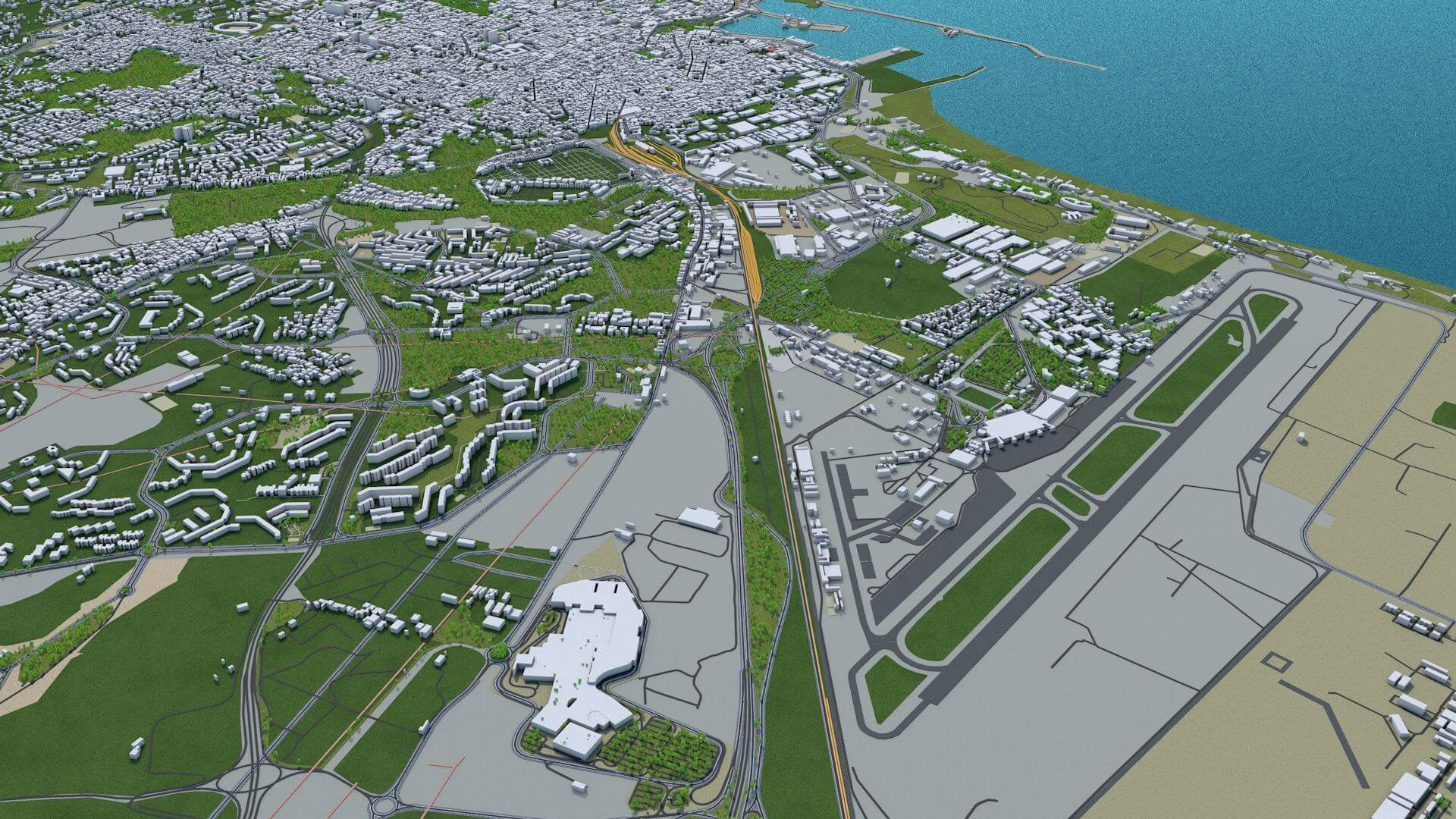 Catania Sicily 30km - 3D Model by 3dstudio