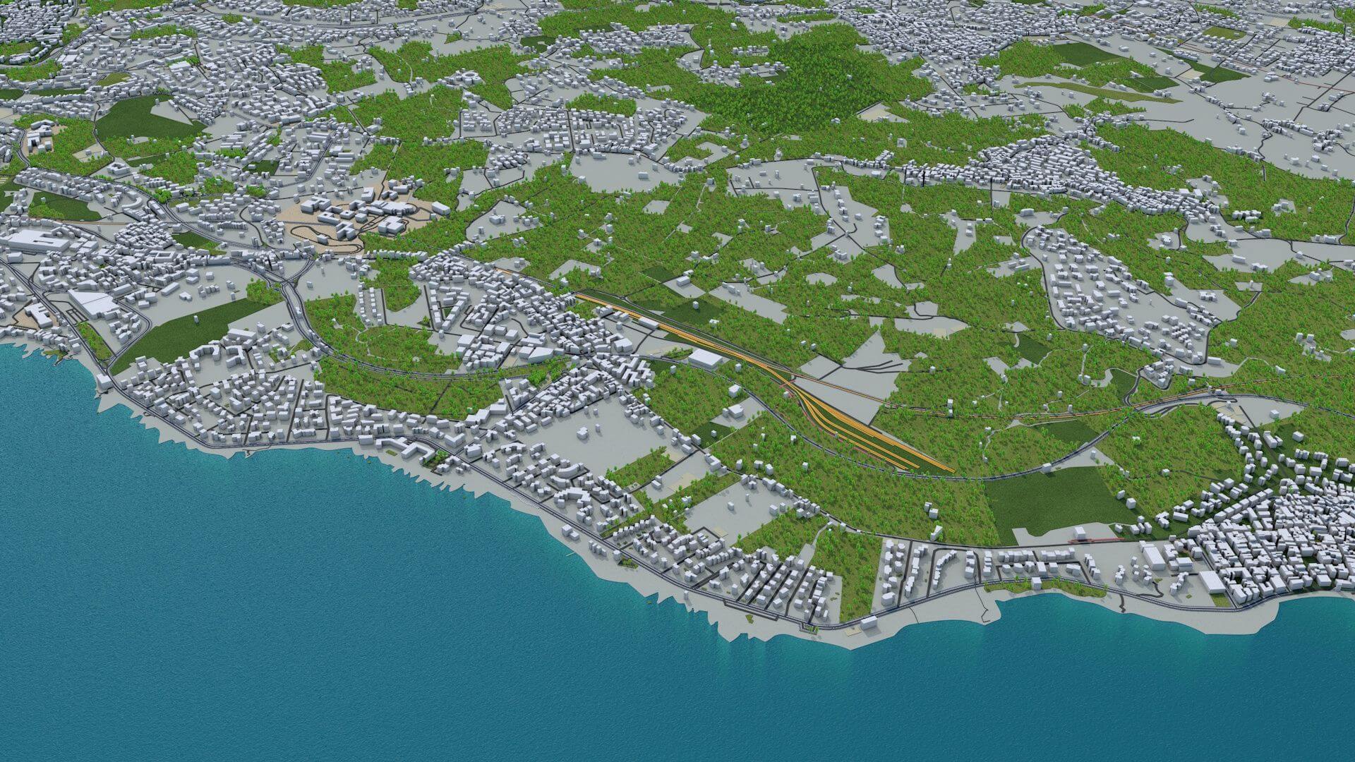 Catania Sicily 30km - 3D Model by 3dstudio