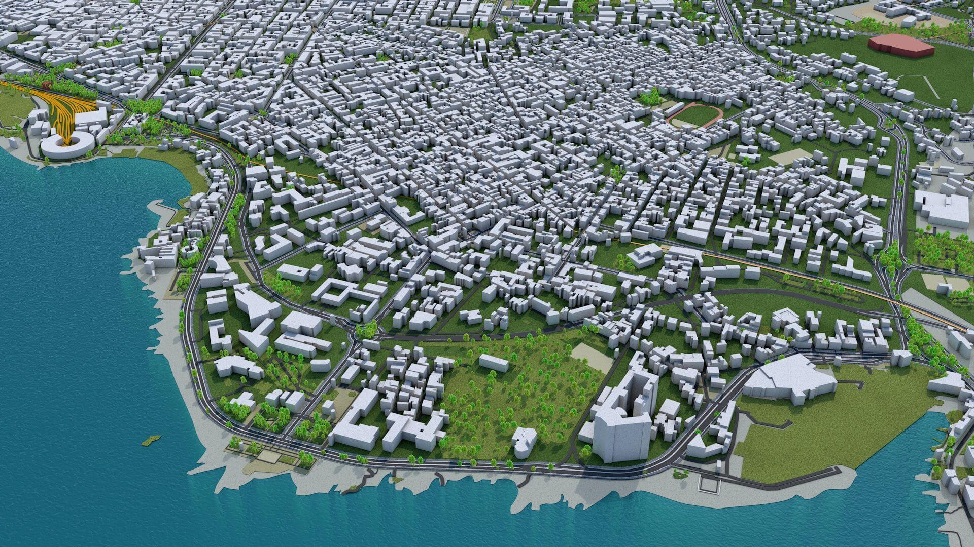 Catania Sicily 30km - 3D Model by 3dstudio