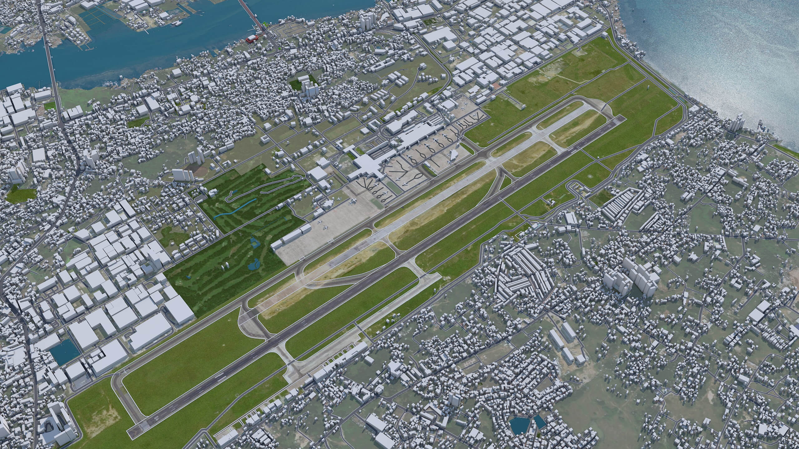 Cebu City Philippines 3D Model 30km by 3dstudio