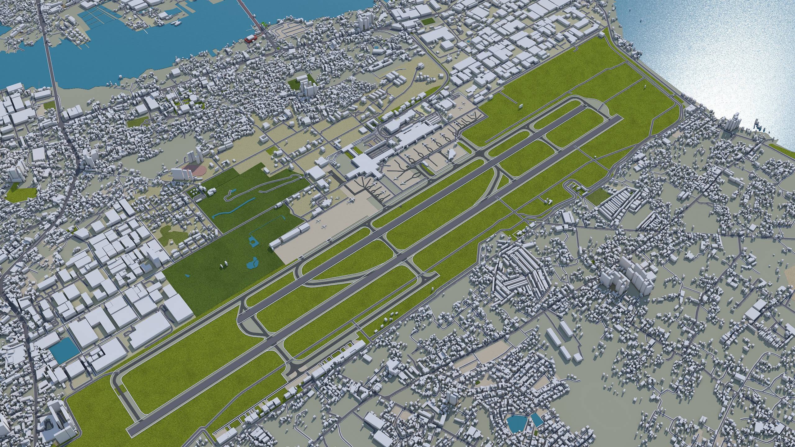 Cebu City Philippines 3D Model 30km by 3dstudio