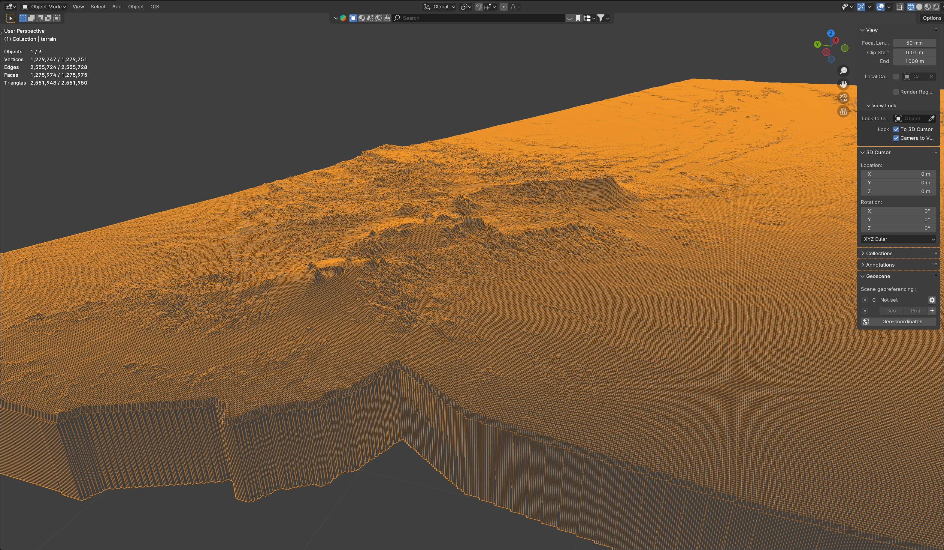 Chad Tchad Terrain Map - 3D Model by 3dstudio