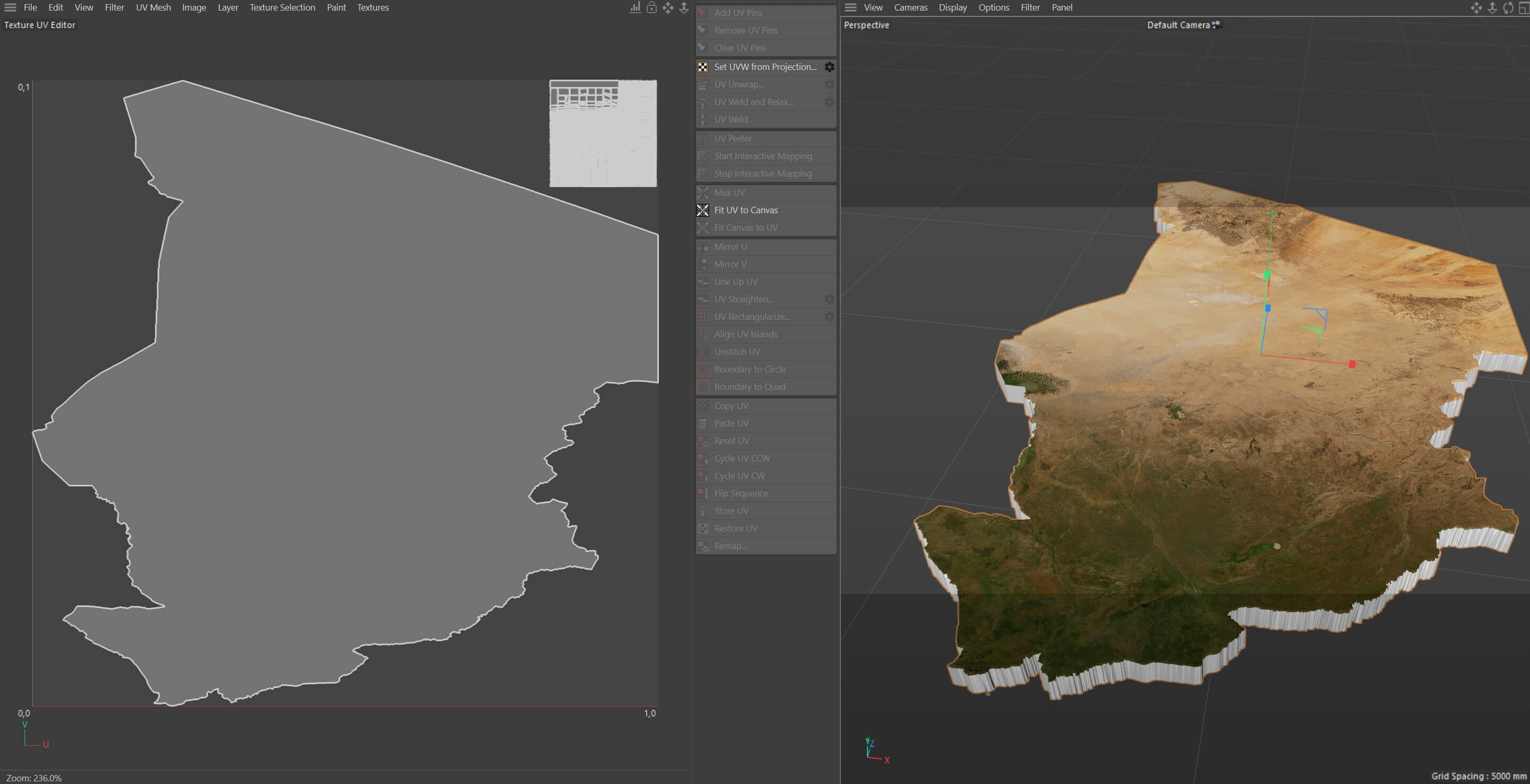 Chad Tchad Terrain Map - 3D Model by 3dstudio
