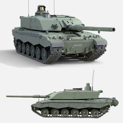 Challenger 3 Main Battle Tank - 3D Model by 3dstudio