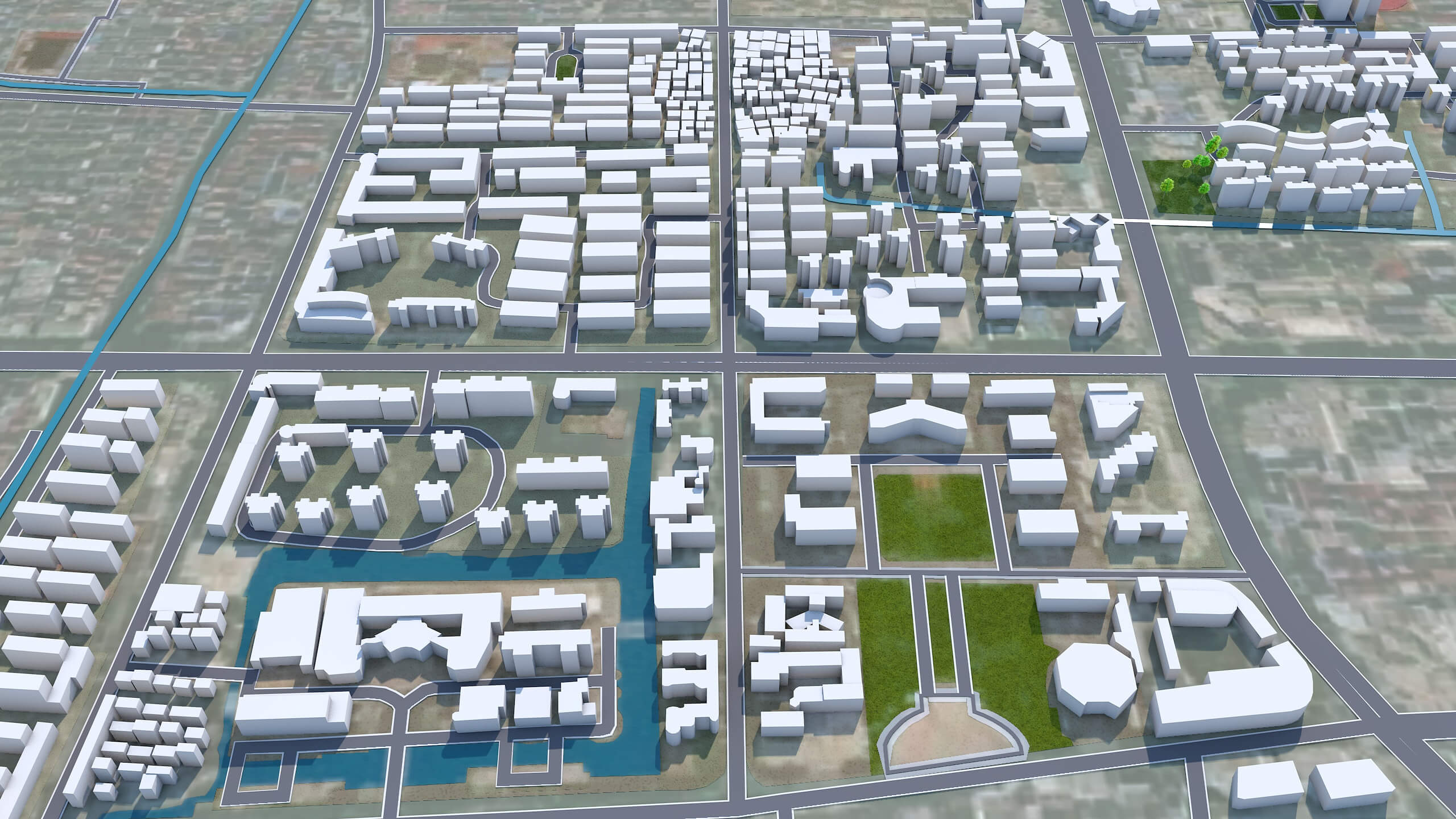 Changshu Suzhou Jiangsu China 3D Model 50km by 3dstudio