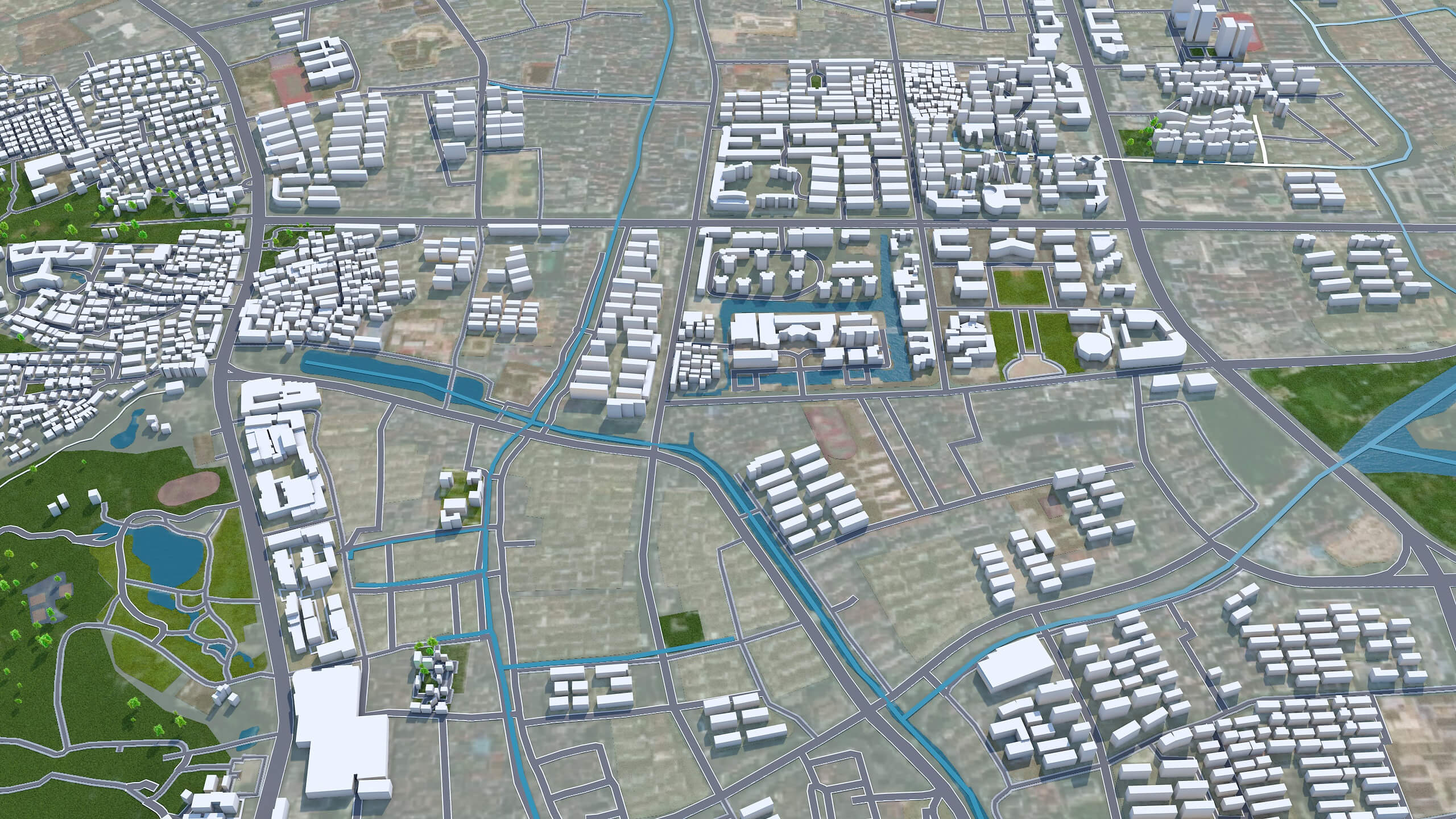 Changshu Suzhou Jiangsu China 3D Model 50km by 3dstudio