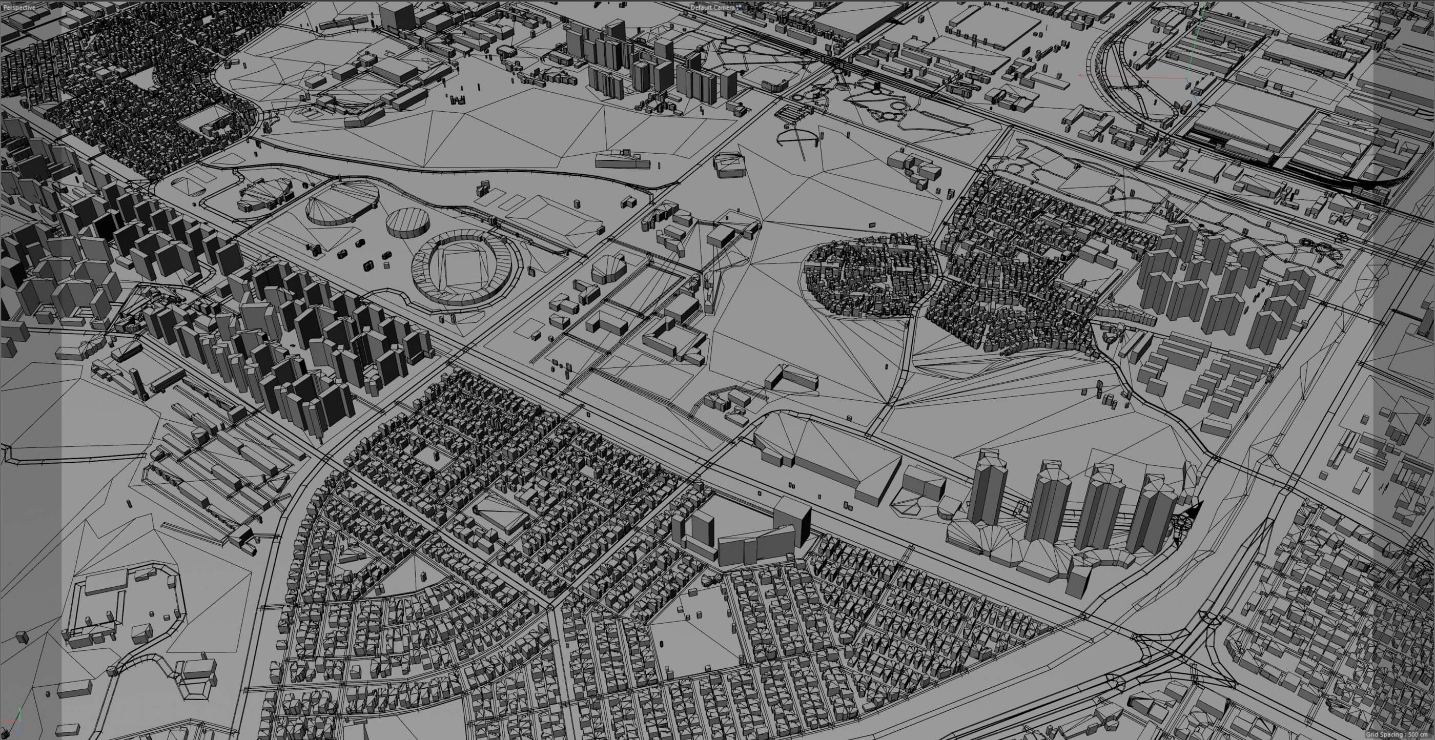 Changwon City South Korea 30km - 3D Model by 3dstudio