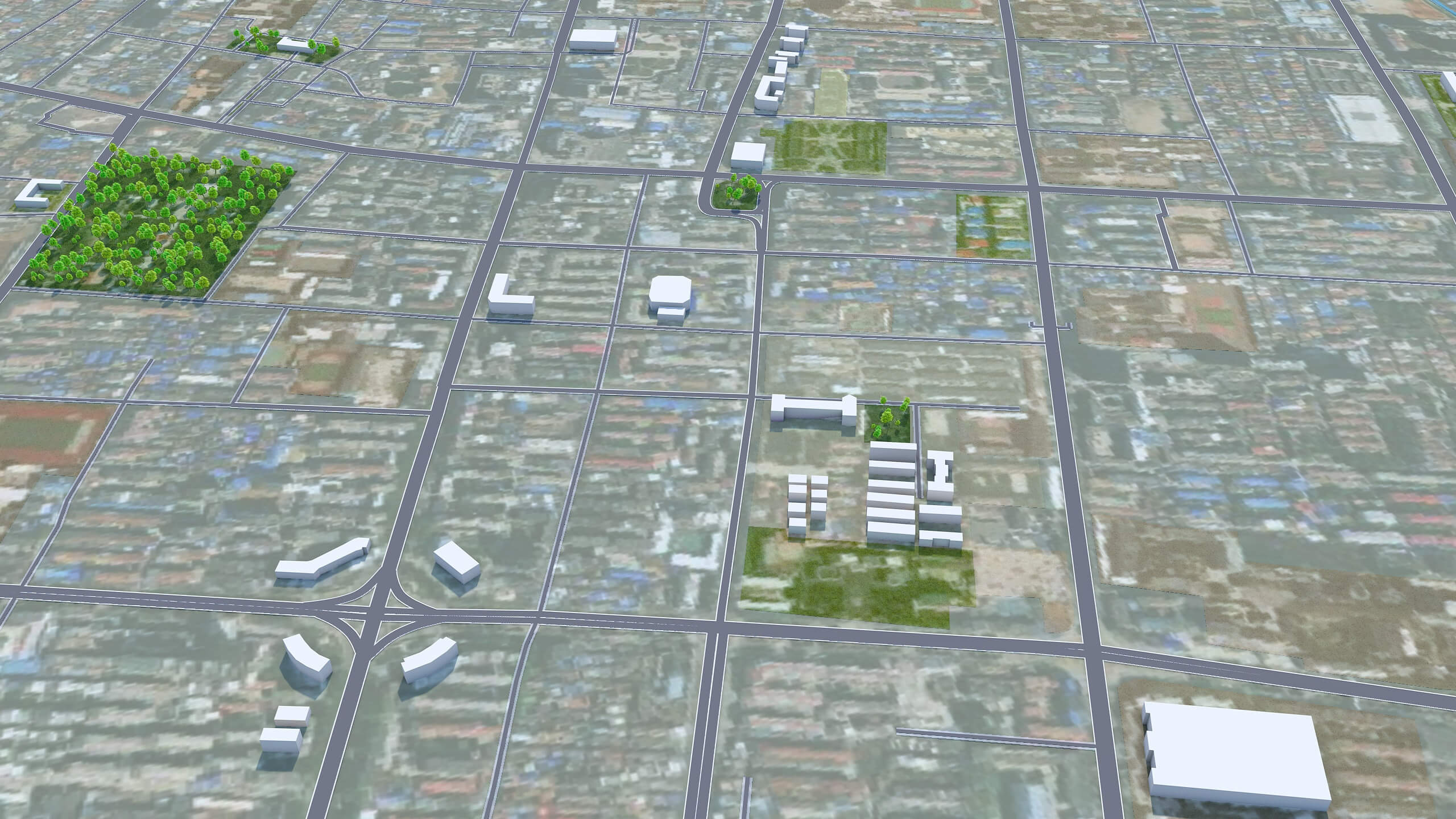 Changzhi City Shanxi China 3D Model 40km by 3dstudio