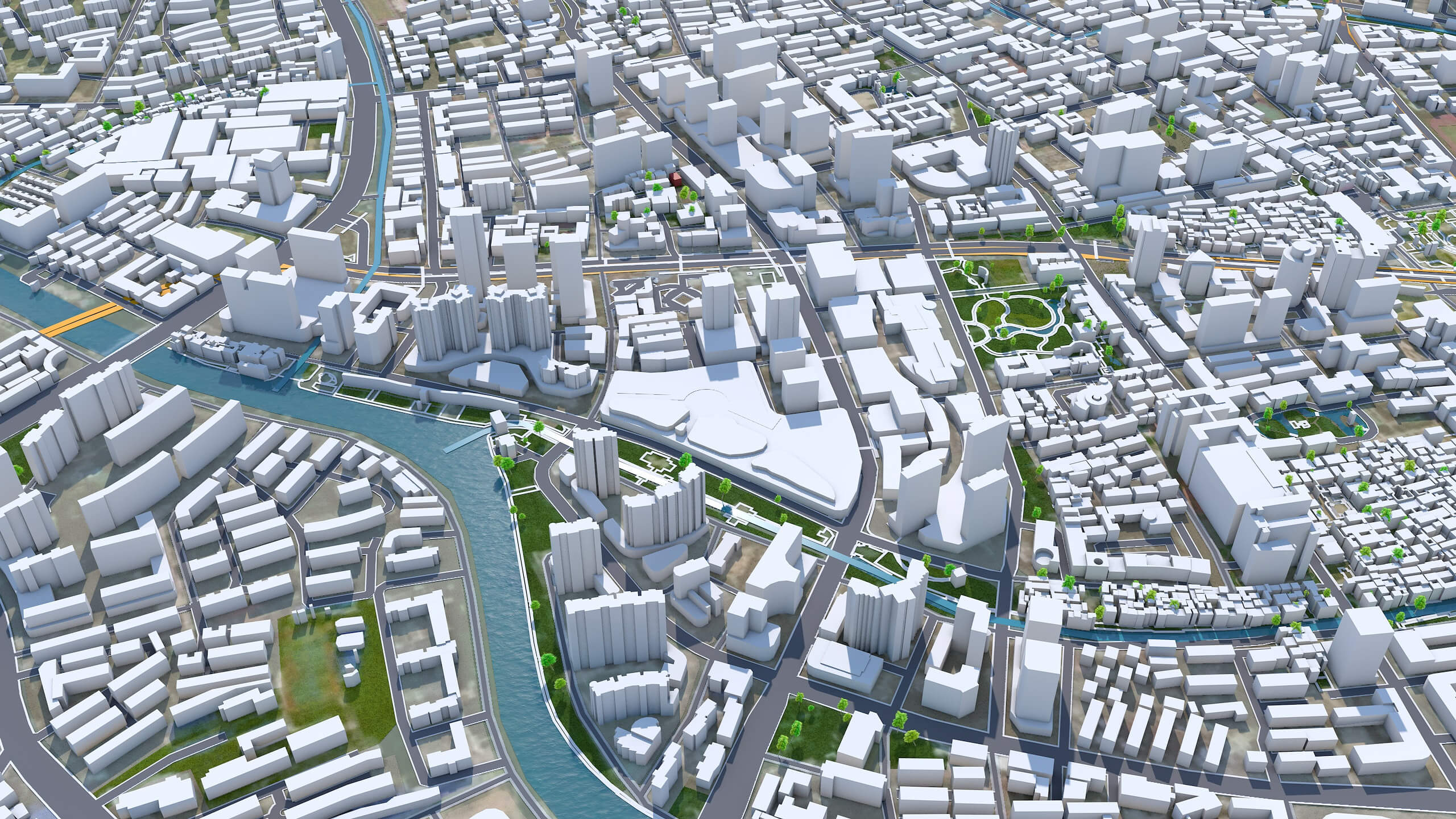 Changzhou City Jiangsu China 3D Model 75km by 3dstudio