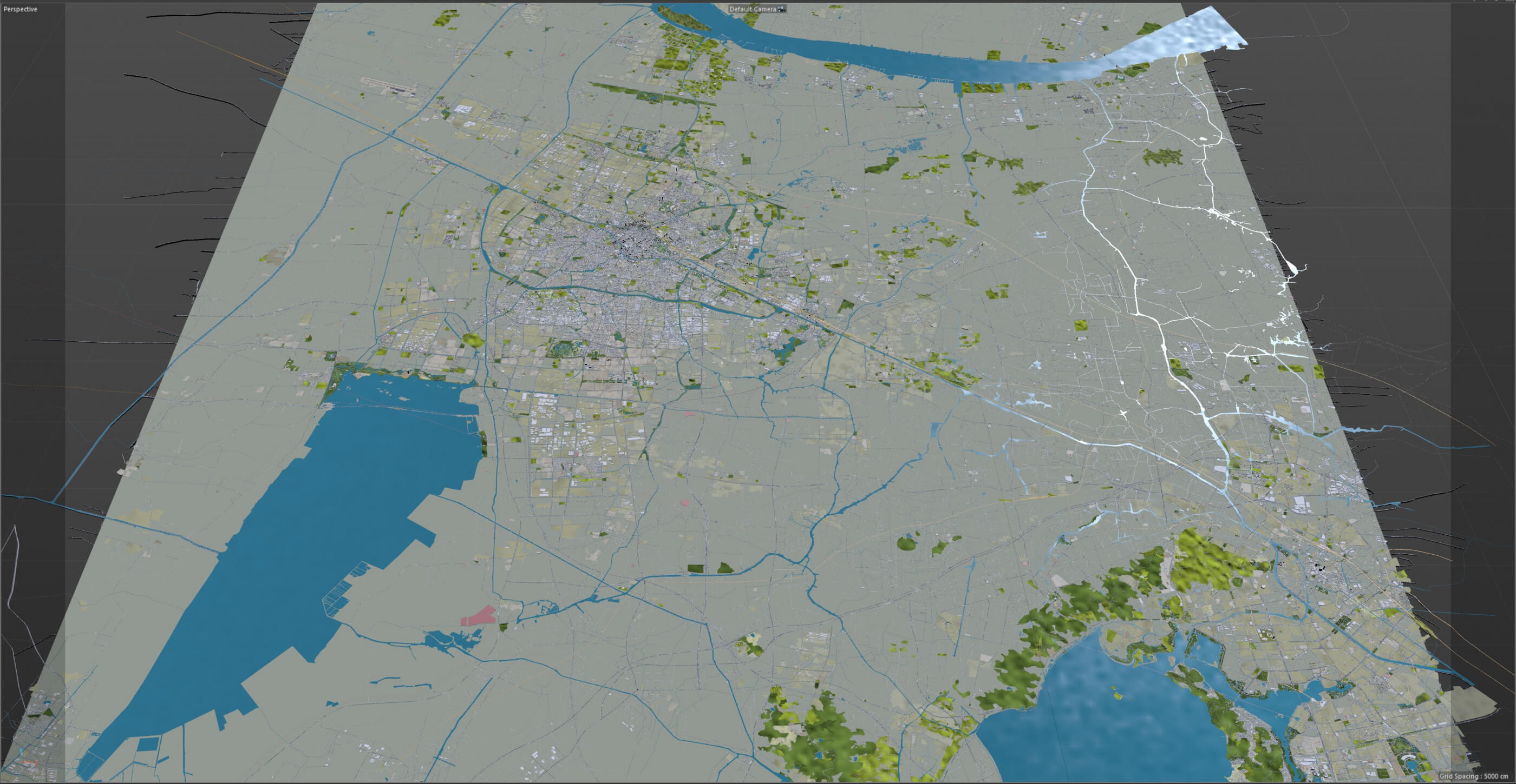 Changzhou City Jiangsu China 3D Model 75km by 3dstudio