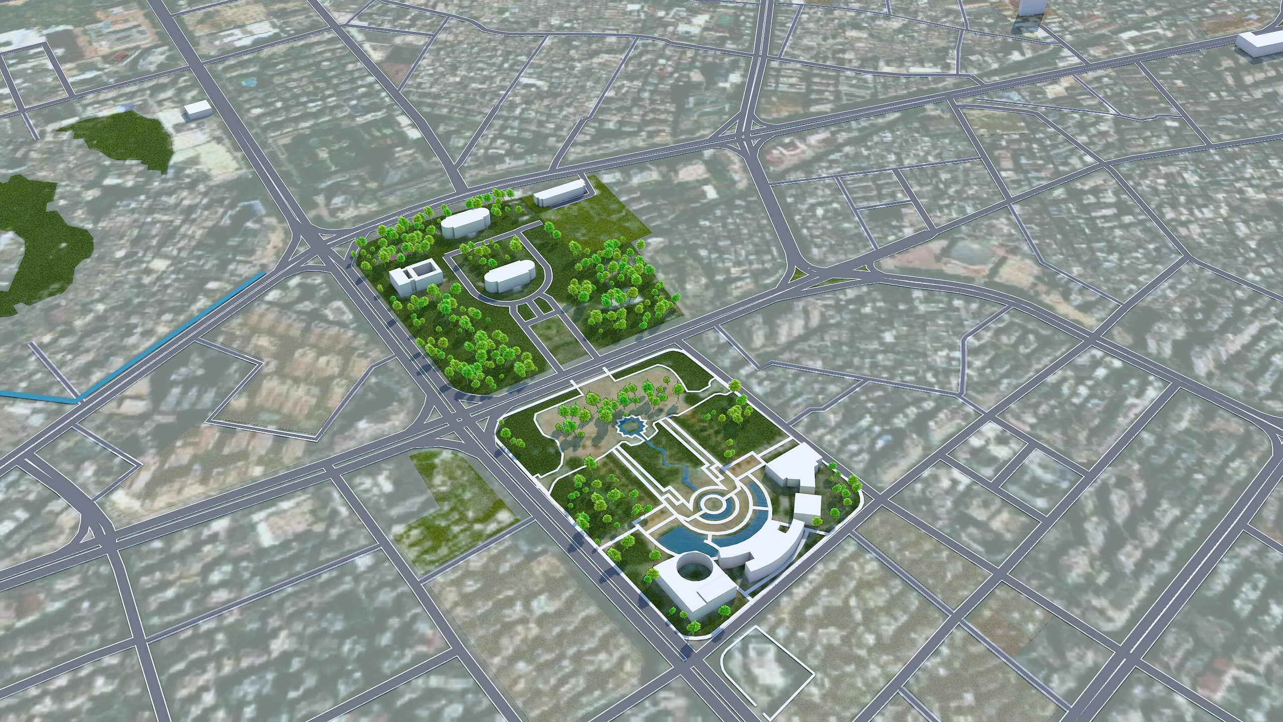 Chaozhou City Guangdong Province China 3D Model 40km by 3dstudio