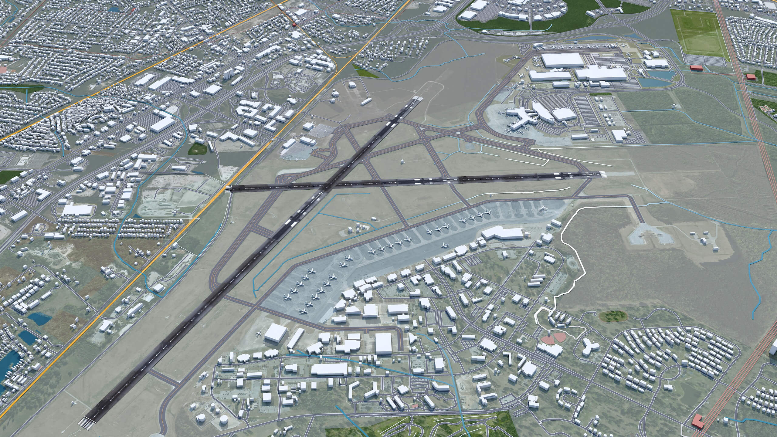 Charleston International Airport - 3D Model by 3dstudio