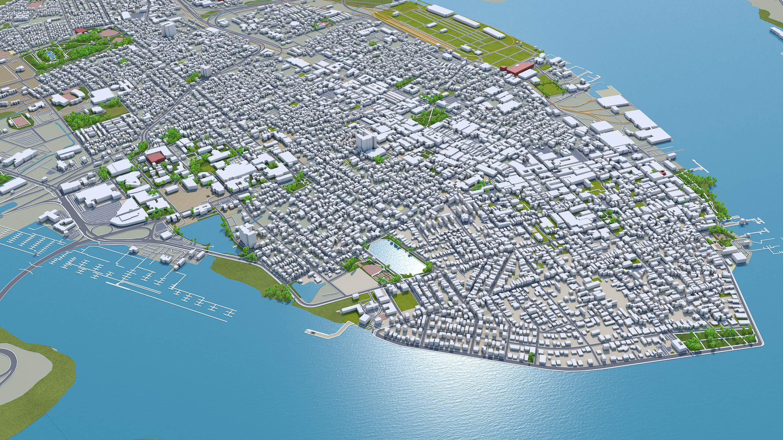 Charleston, South Carolina 60km - 3D Model by 3dstudio