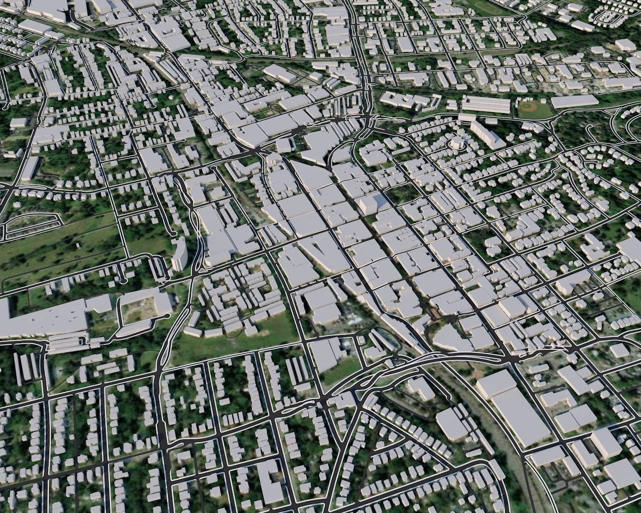 Charlottesville Virginia - 3D Model by 3dstudio