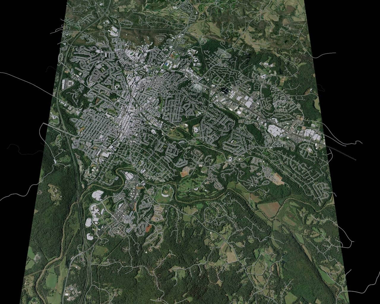 Charlottesville Virginia - 3D Model by 3dstudio